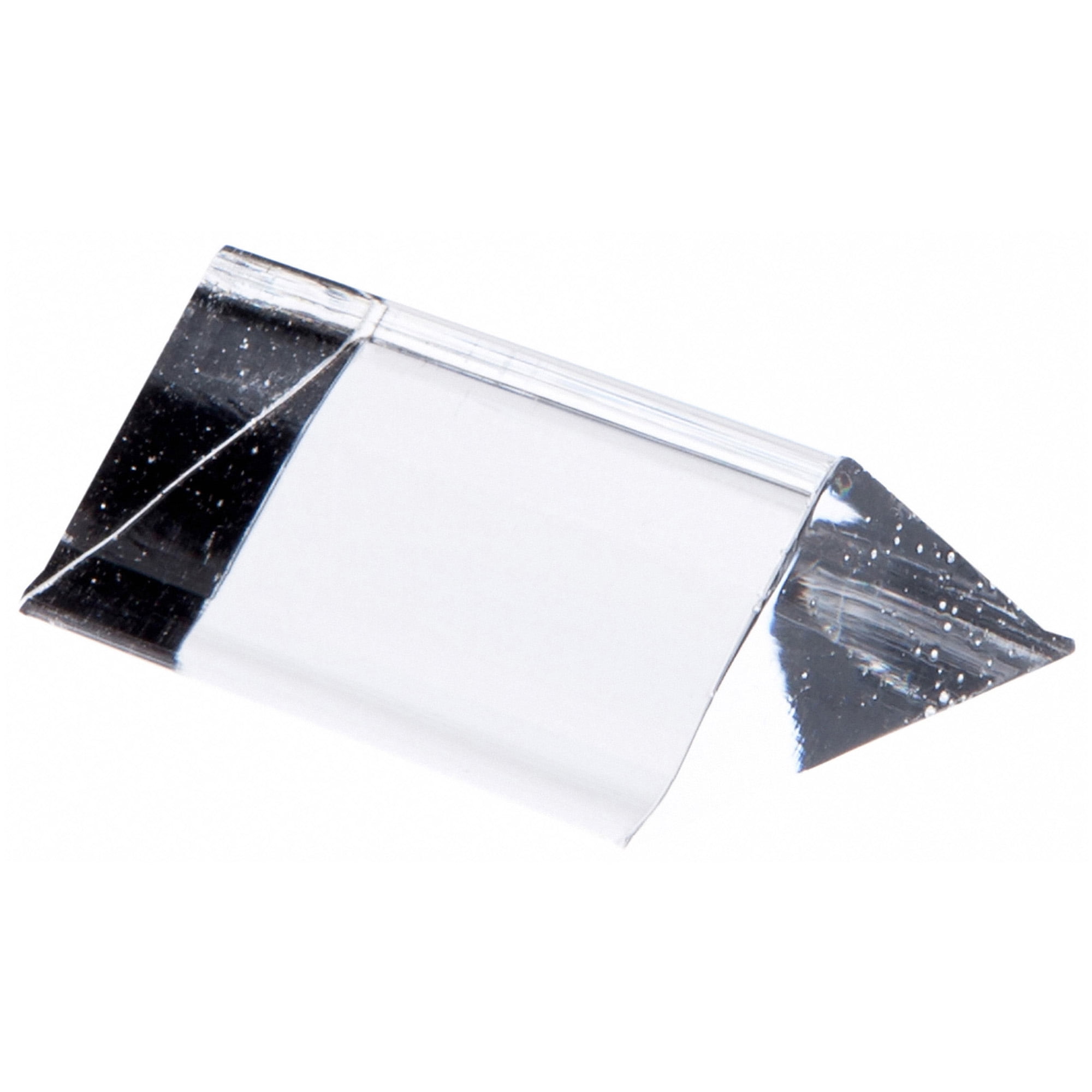 Plymor Clear Acrylic Triangular Label Display Block, 2" W x .75" D x ...