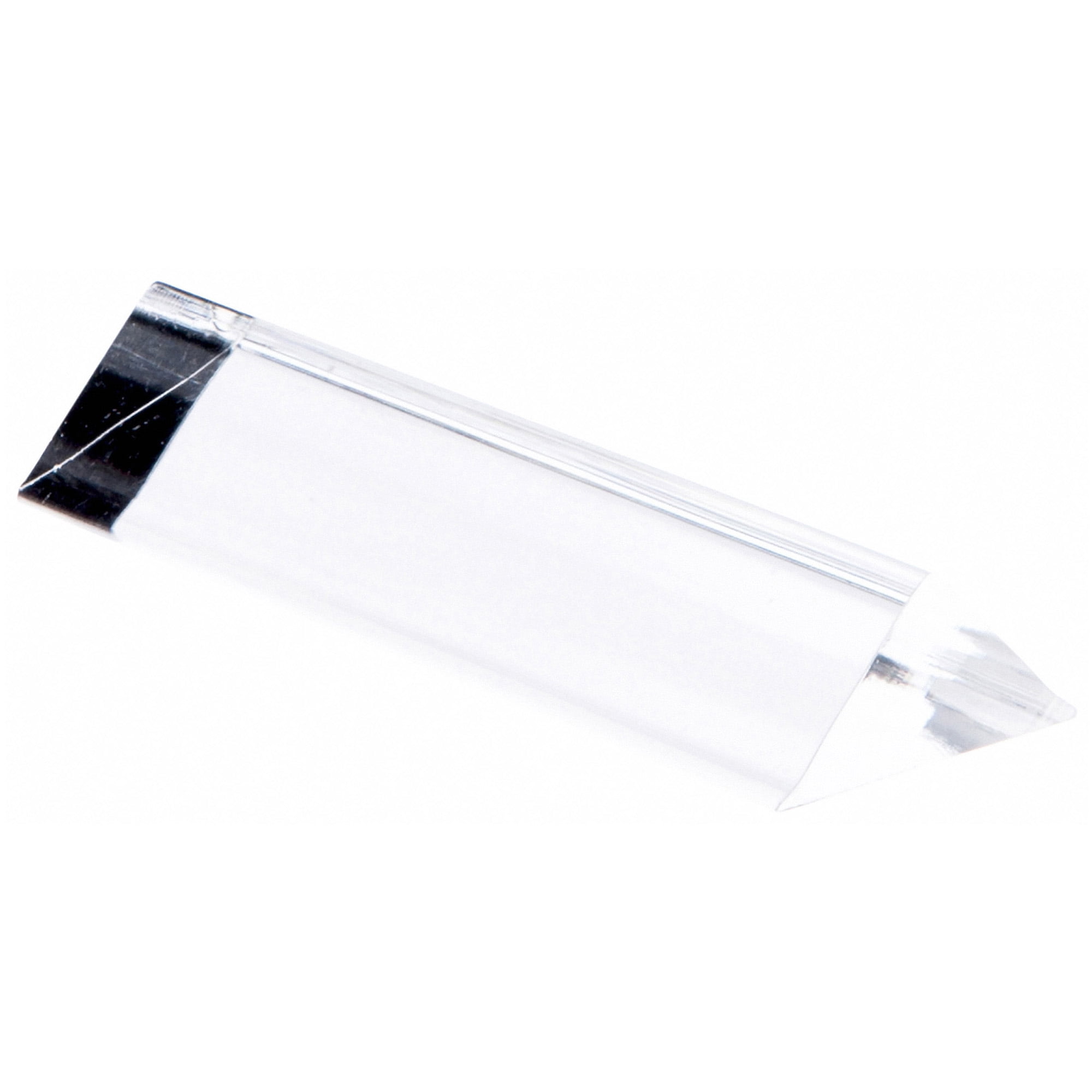 Plymor Clear Acrylic Triangular Label Display Block, 4" W x .75" D x ...