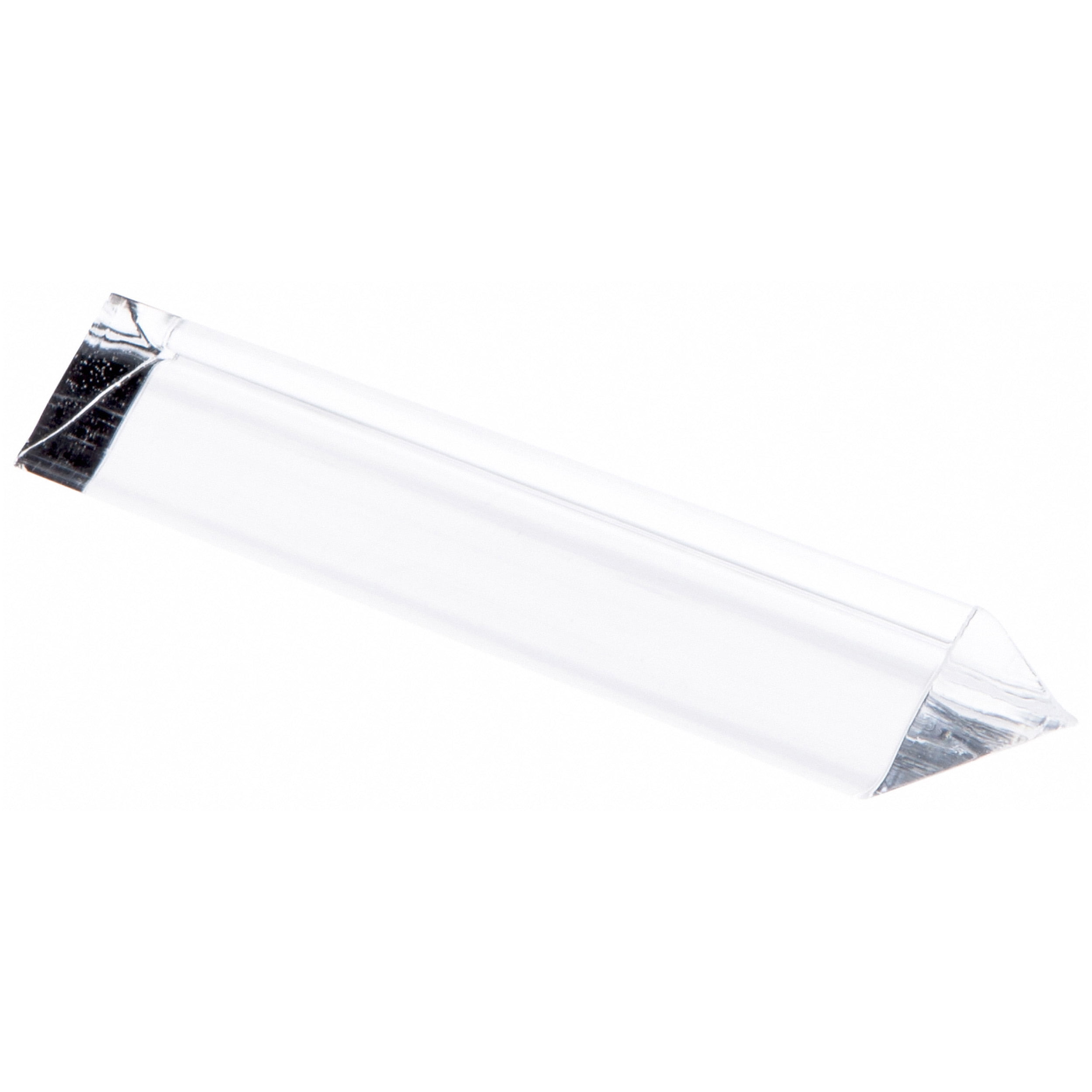 Plymor Clear Acrylic Triangular Label Display Block, 6" W x .75" D x ...
