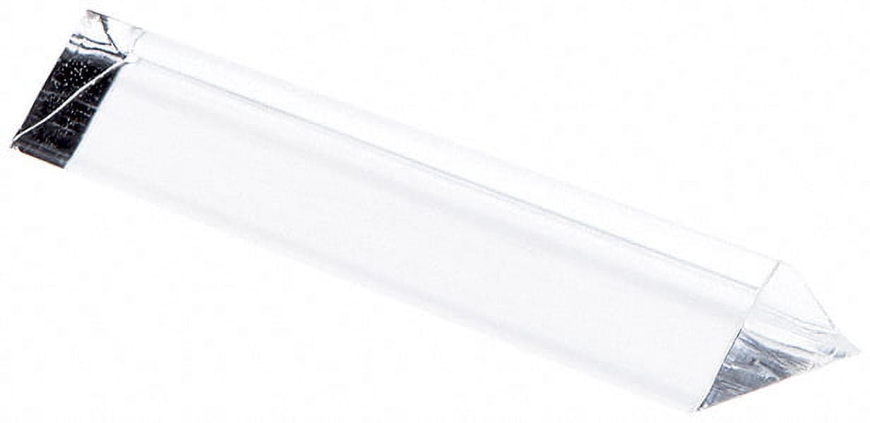 Plymor Clear Acrylic Triangular Label Display Block, 6" W x .75" D x ...