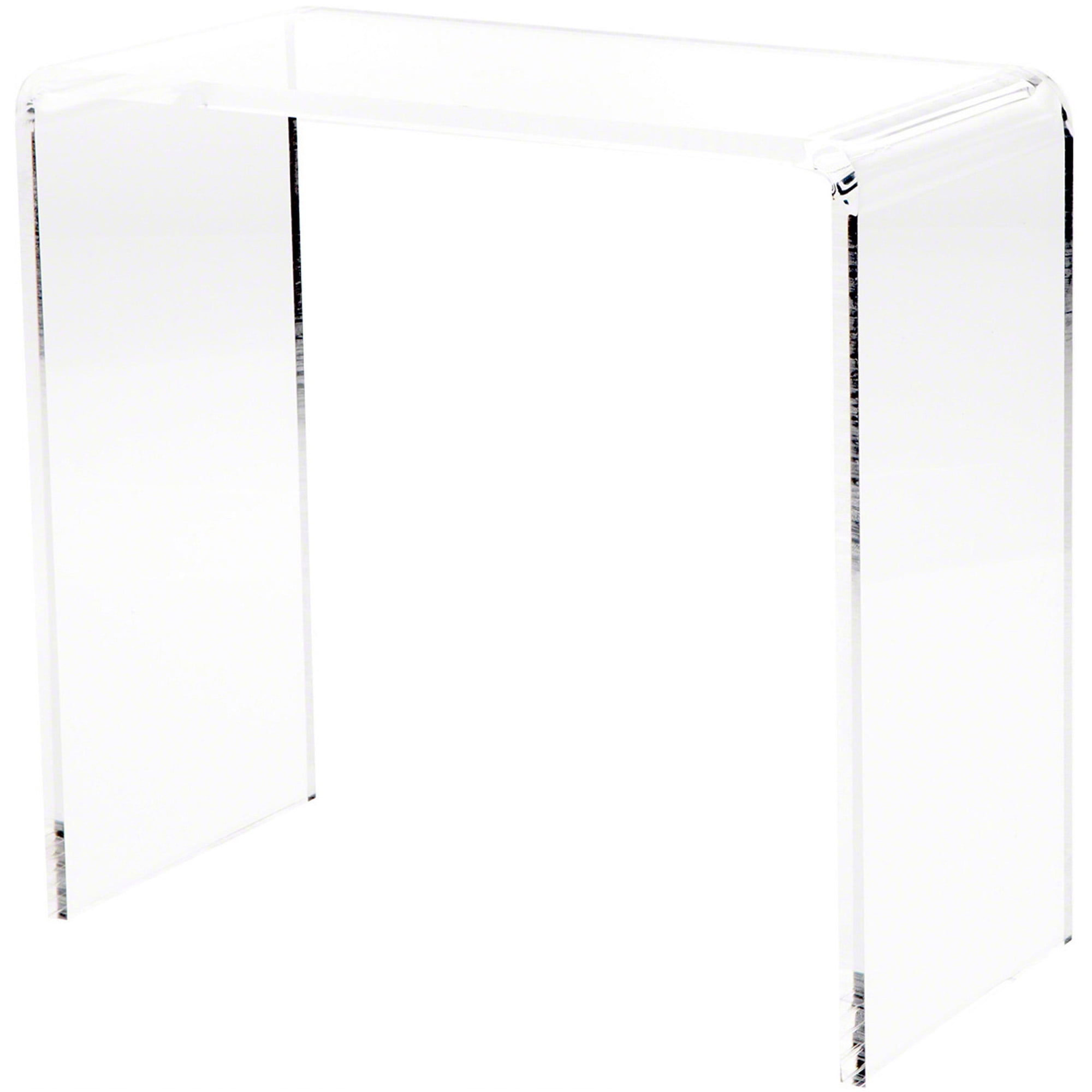 Plymor Clear Acrylic Vertical Rectangular Display Riser, 12" H x 12" W ...