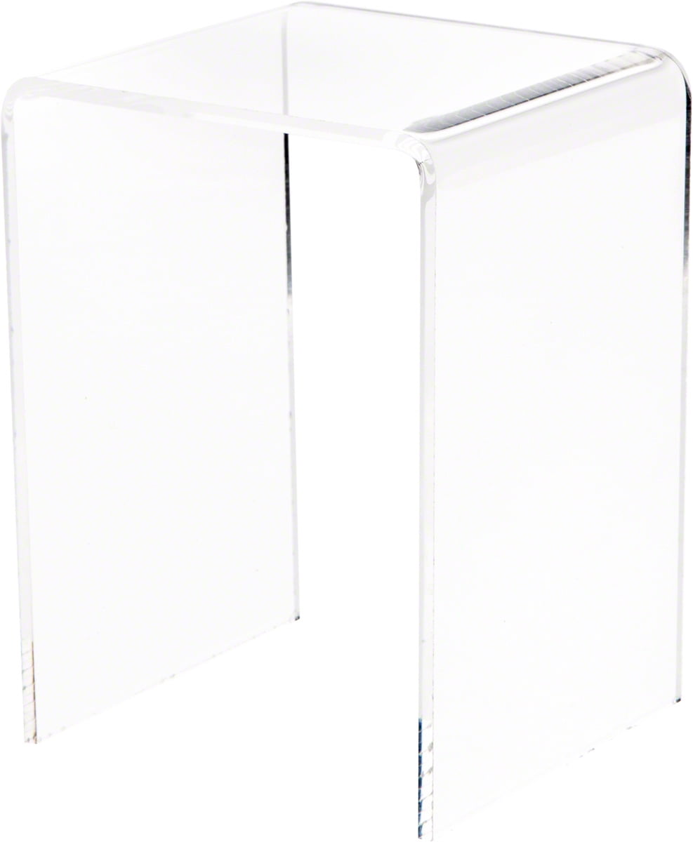 Plymor Clear Acrylic Vertical Square Display Riser, 4.5" H x 3" W x 3 ...