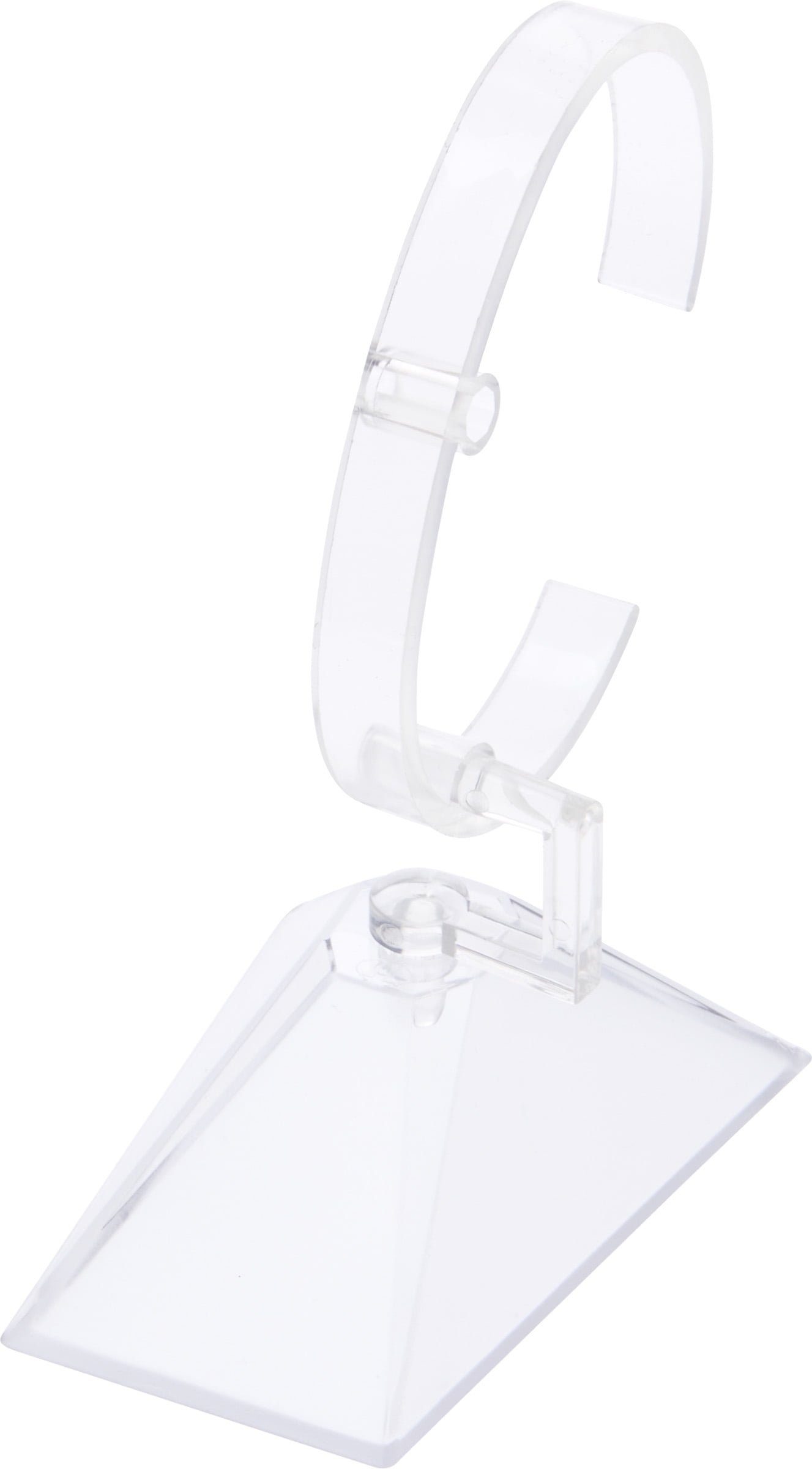 Plymor Clear Plastic Vertical or Horizontal Watch Display Stand (Pack ...