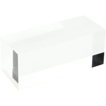 Plymor Black Rectangular Acrylic Display Base, 8" W x 6" D x 0.375" H, Pack of 2 - Walmart.com