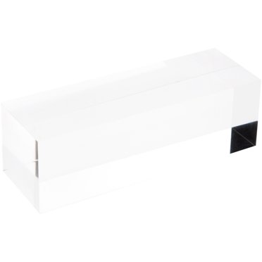 Plymor Black Rectangular Acrylic Display Base, 8" W x 6" D x 0.375" H, Pack of 2 - Walmart.com