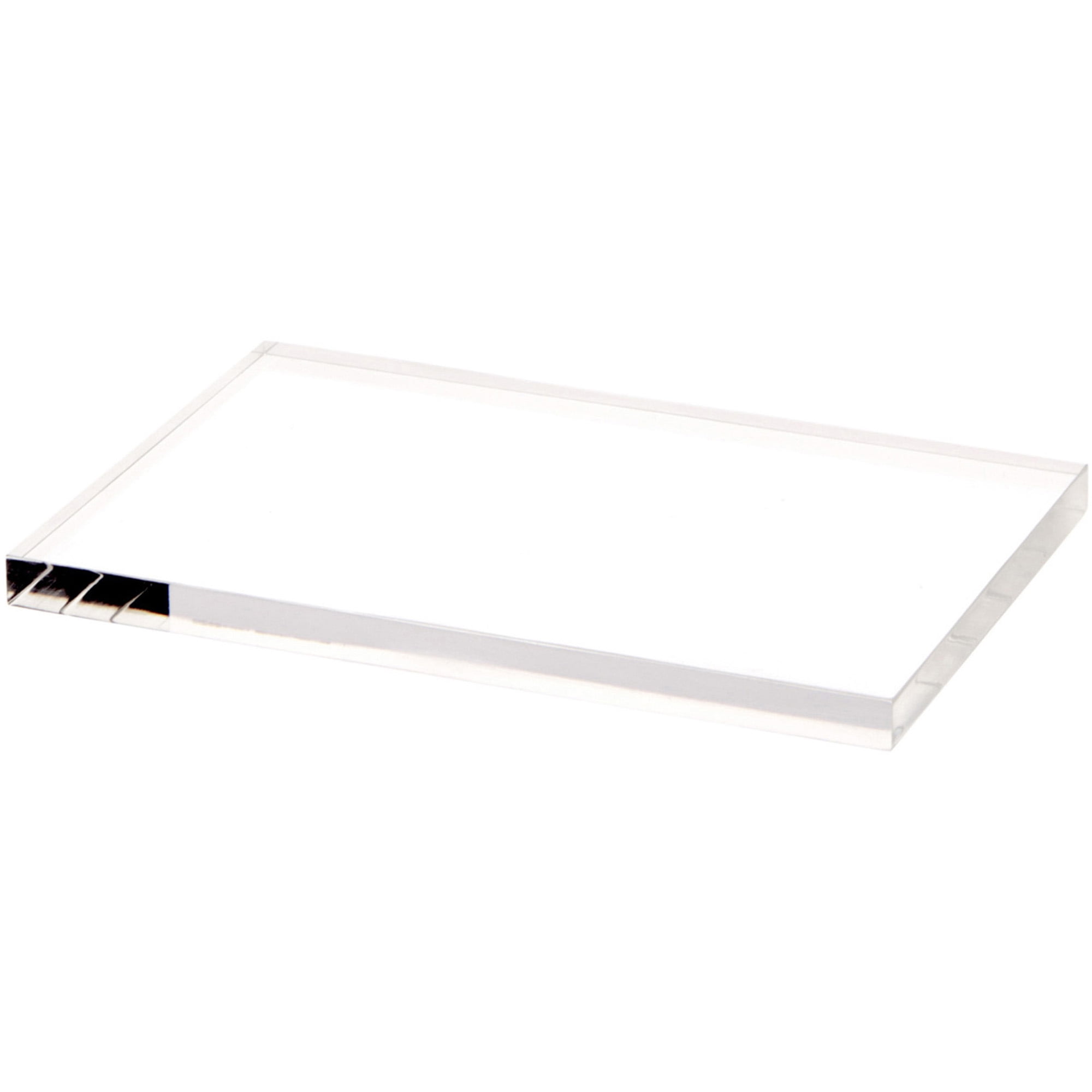 Plymor Clear Rectangular Acrylic Display Base, 6" W x 4" D x 0.375" H ...