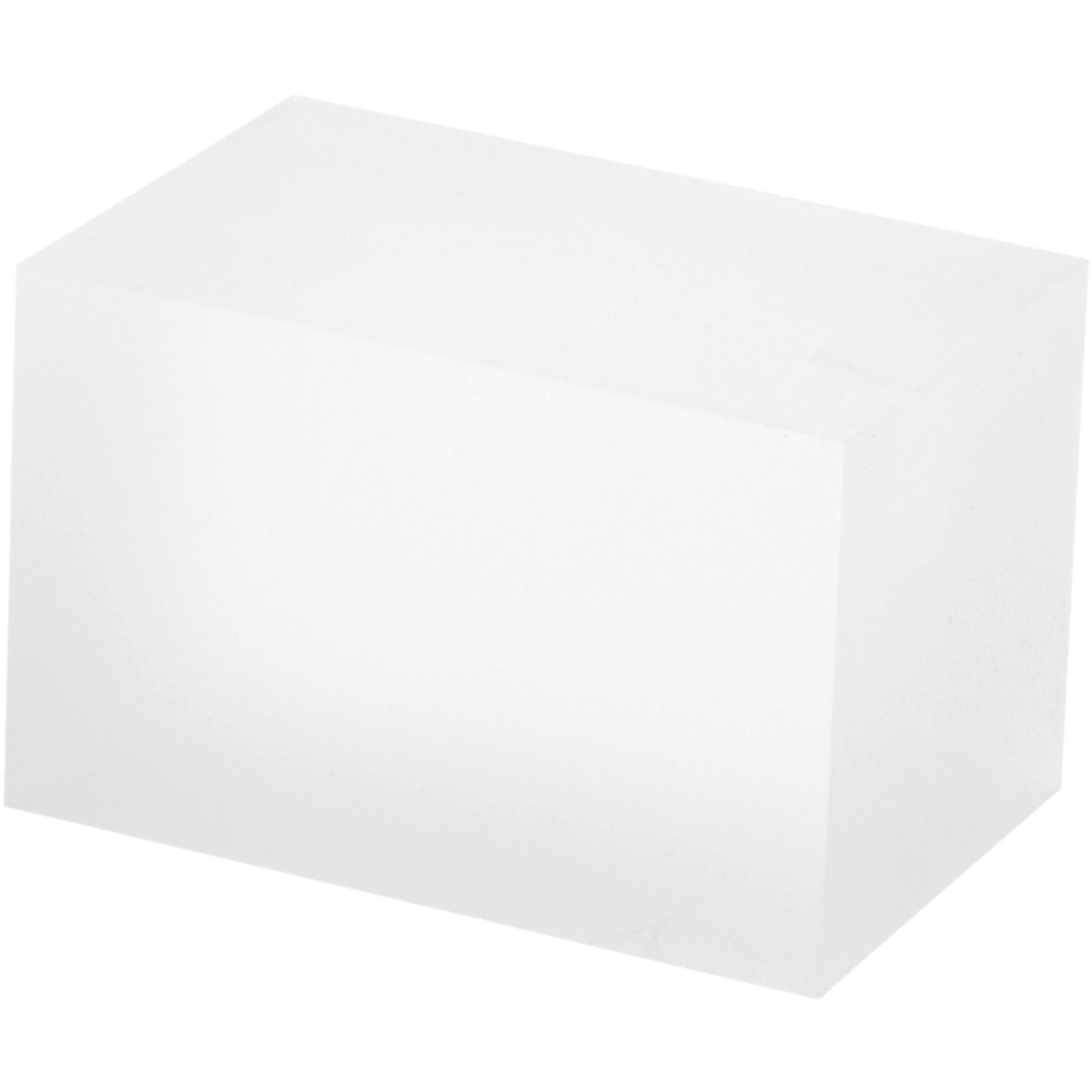 Plymor Frosted Acrylic Rectangular Display Block, 2" H x 2" W x 3" D (2 ...