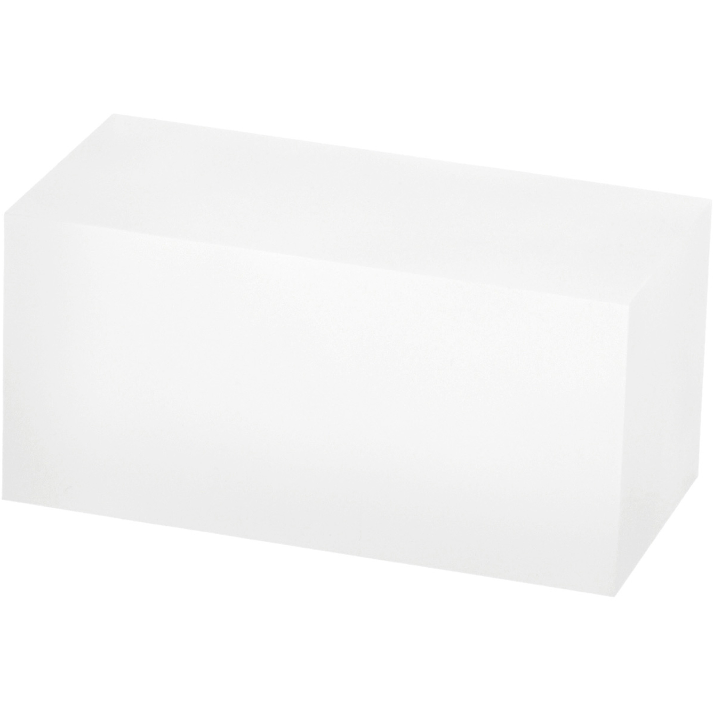 Plymor Frosted Acrylic Rectangular Display Block, 2" H x 2" W x 4" D (2 ...