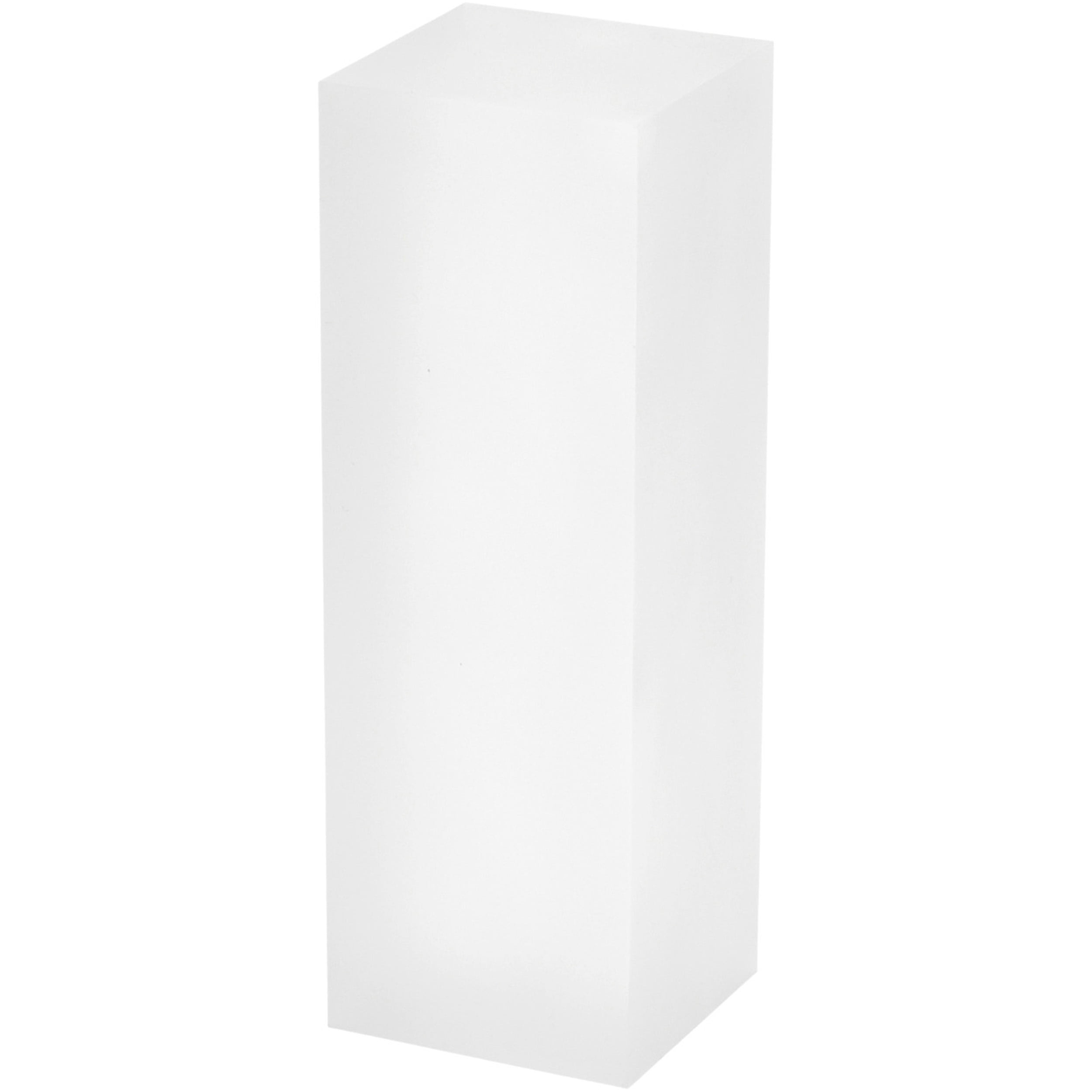 Plymor Frosted Acrylic Rectangular Display Block, 2" H x 2" W x 6" D ...