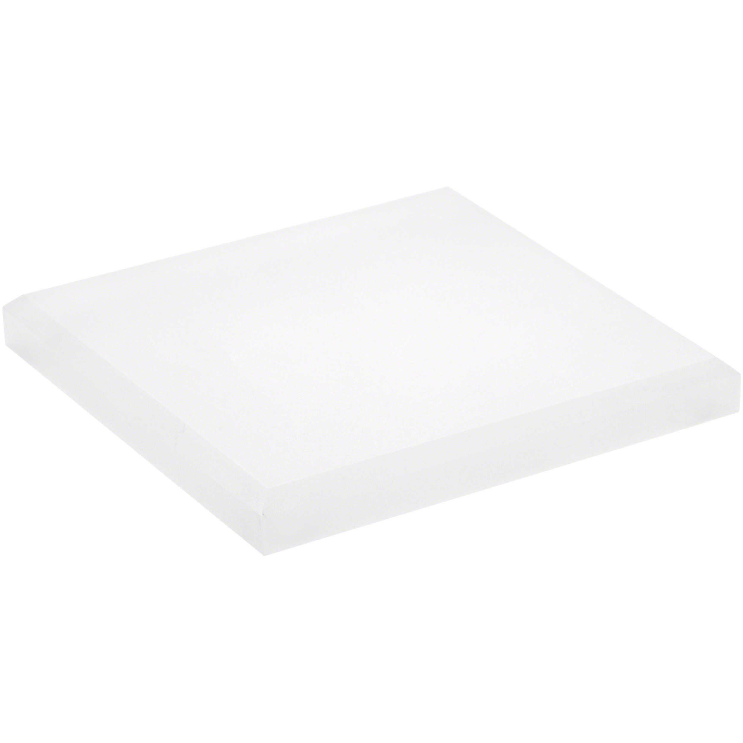 Plymor Frosted Acrylic Square Beveled Display Base, 4" W x 4" D x 0.5 ...