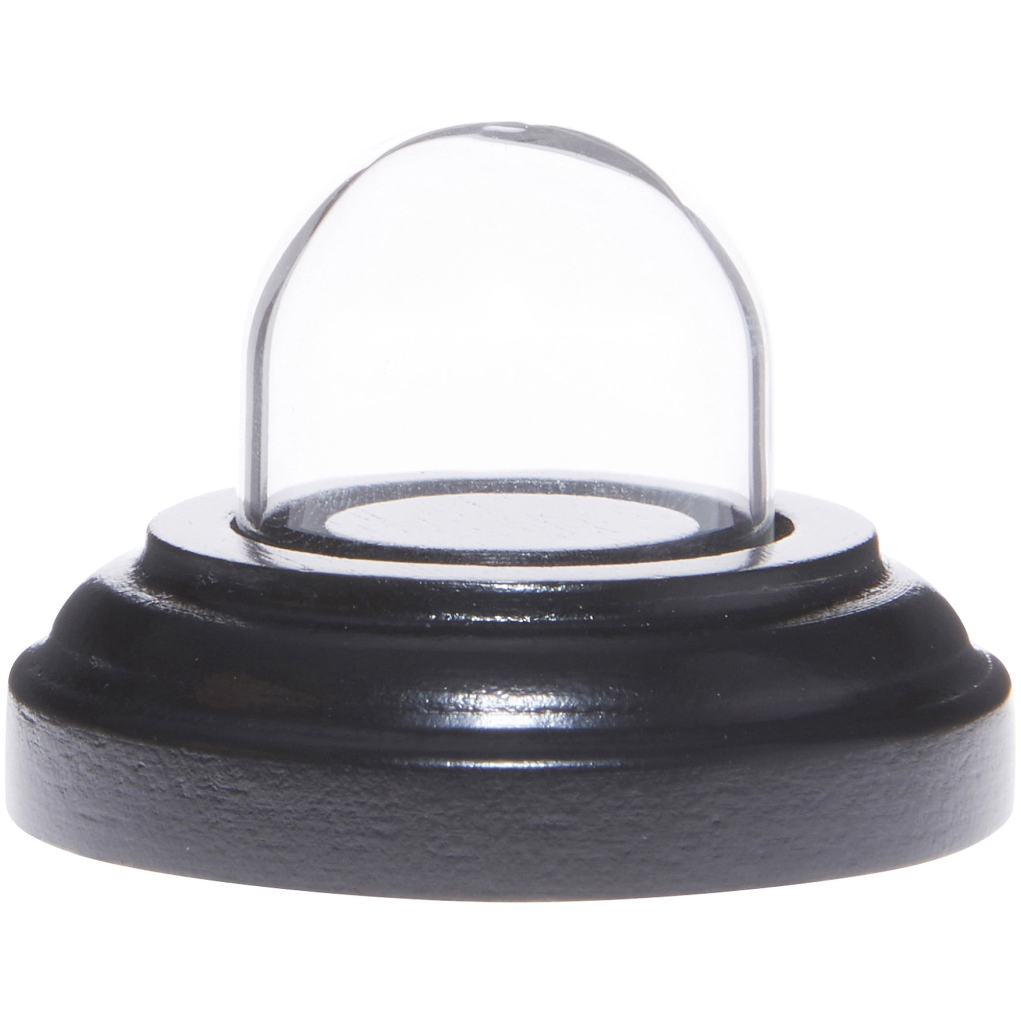 Plymor Miniature 1" x 1" Mini Glass Display Dome TINY Cloche (Black ...