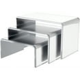 Plymor Mirrored Acrylic Rectangular Display Risers, 4" Deep Assortment ...