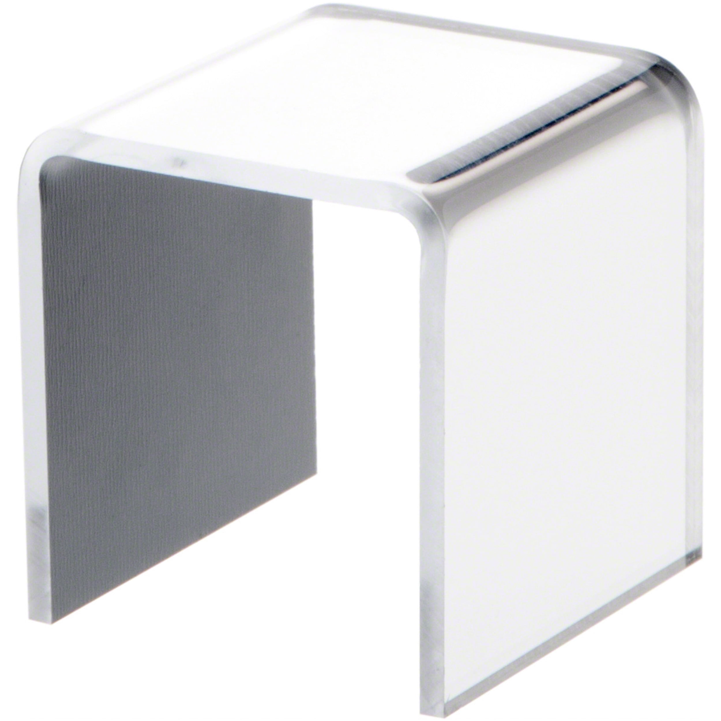 Plymor Mirrored Acrylic Square Display Riser, 2" H x 2" W x 2" D (1/8 ...