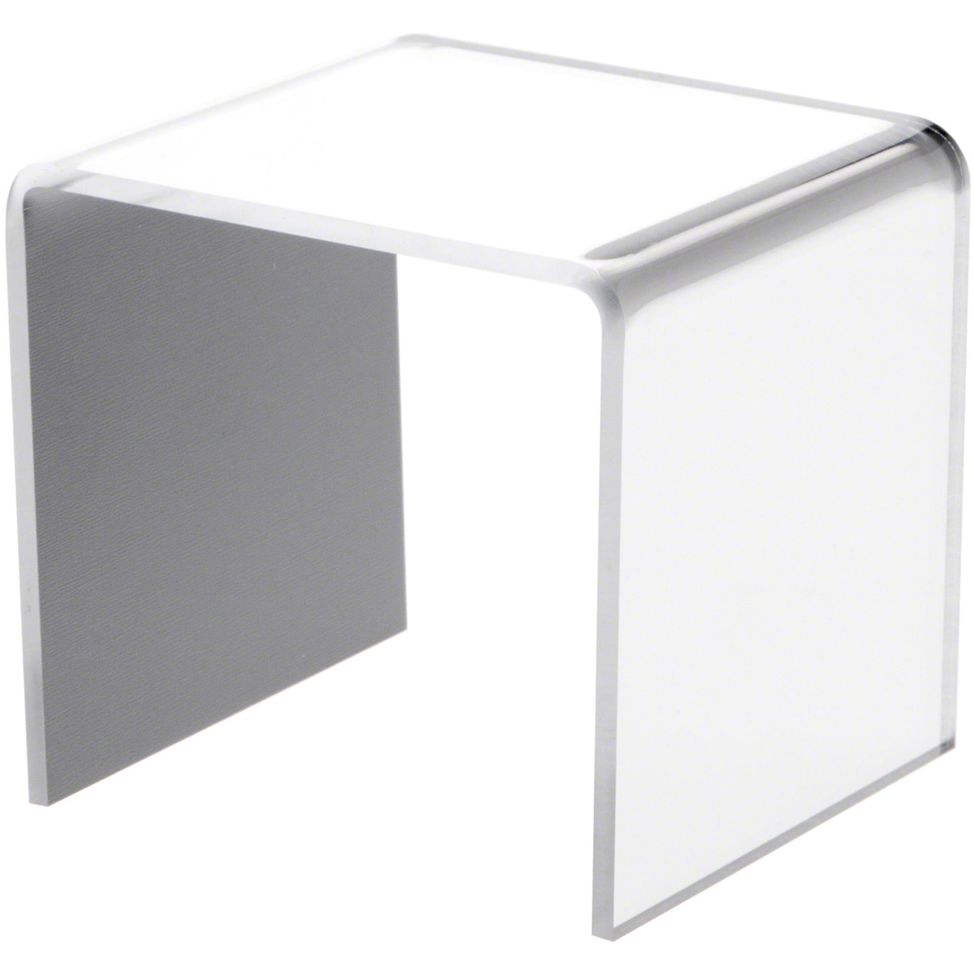 Plymor Mirrored Acrylic Square Display Riser, 3" H x 3" W x 3" D (1/8 ...