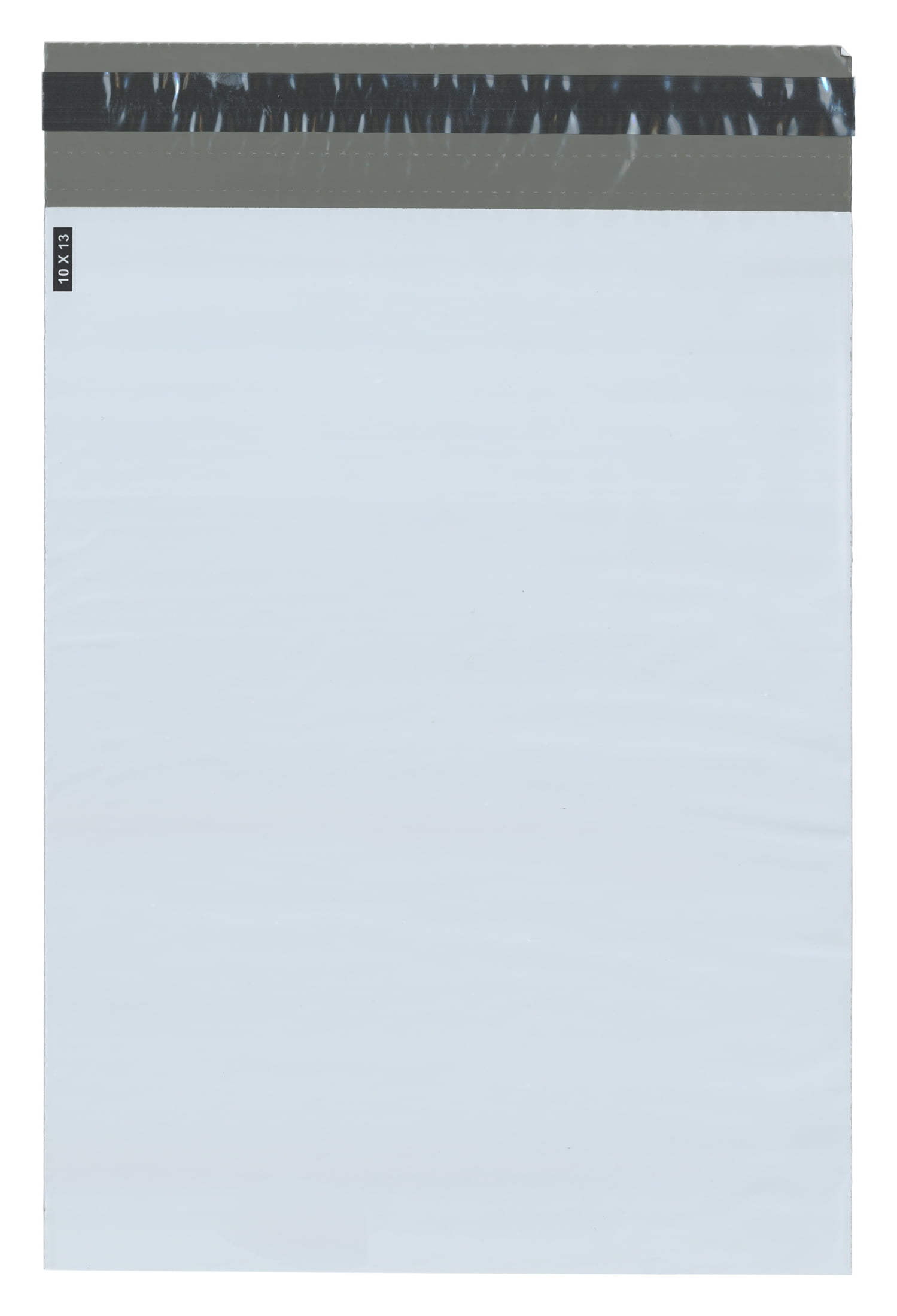 Plymor Poly Mailer 2.25 Mil White / Gray Bag with Permanent Adhesive ...