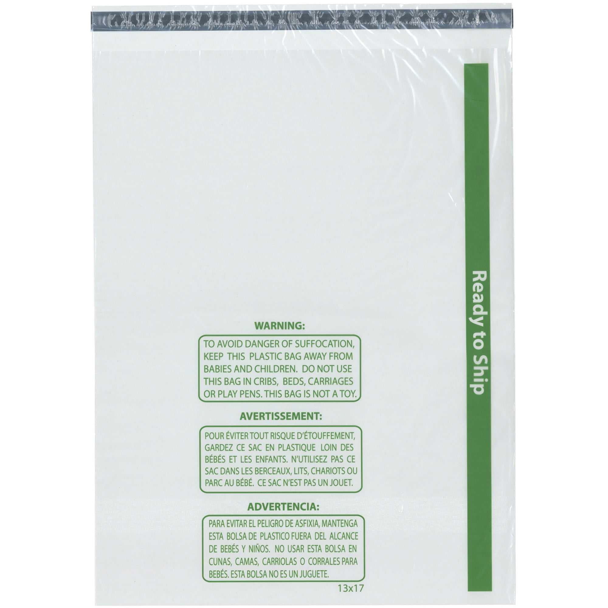 Plymor Ready to Ship 1.5 Mil Wicketed Poly Bags with Permanent Adhesive ...