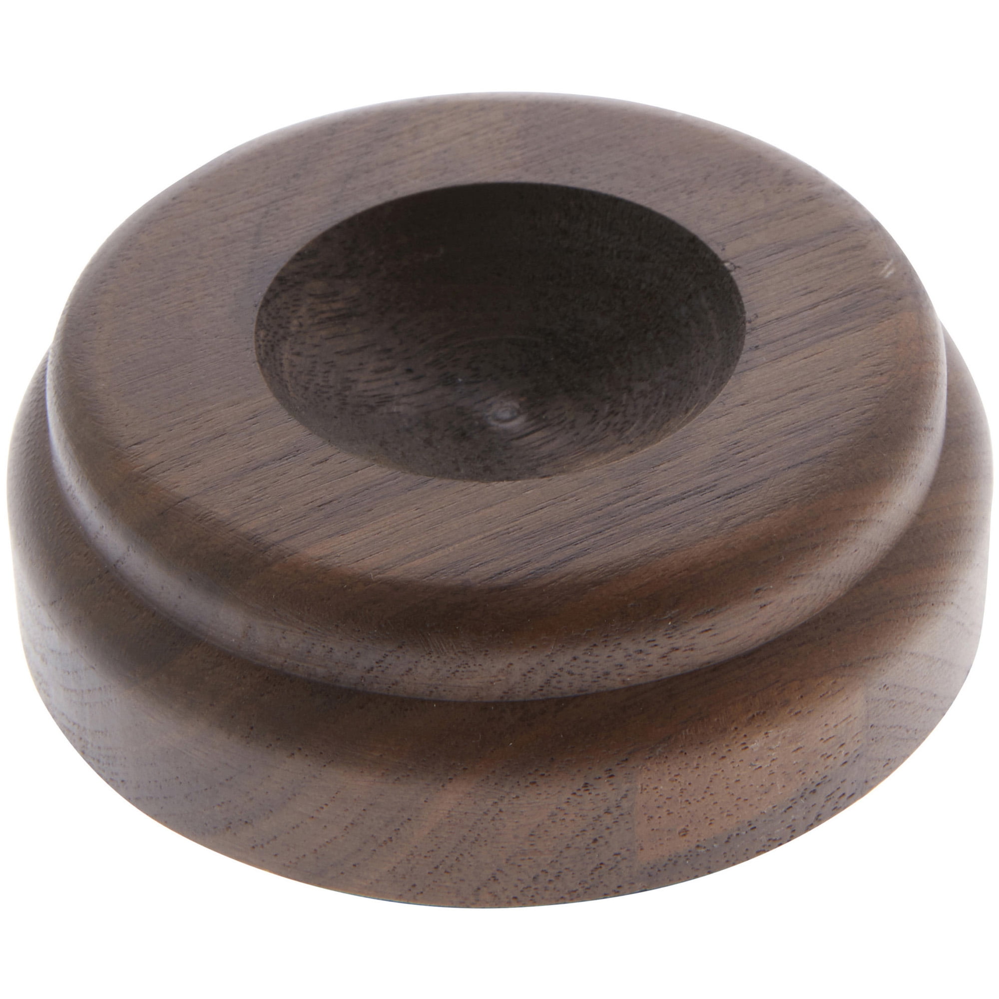 Plymor Revolving Walnut Round Wood Display Base with Indented Circle to ...