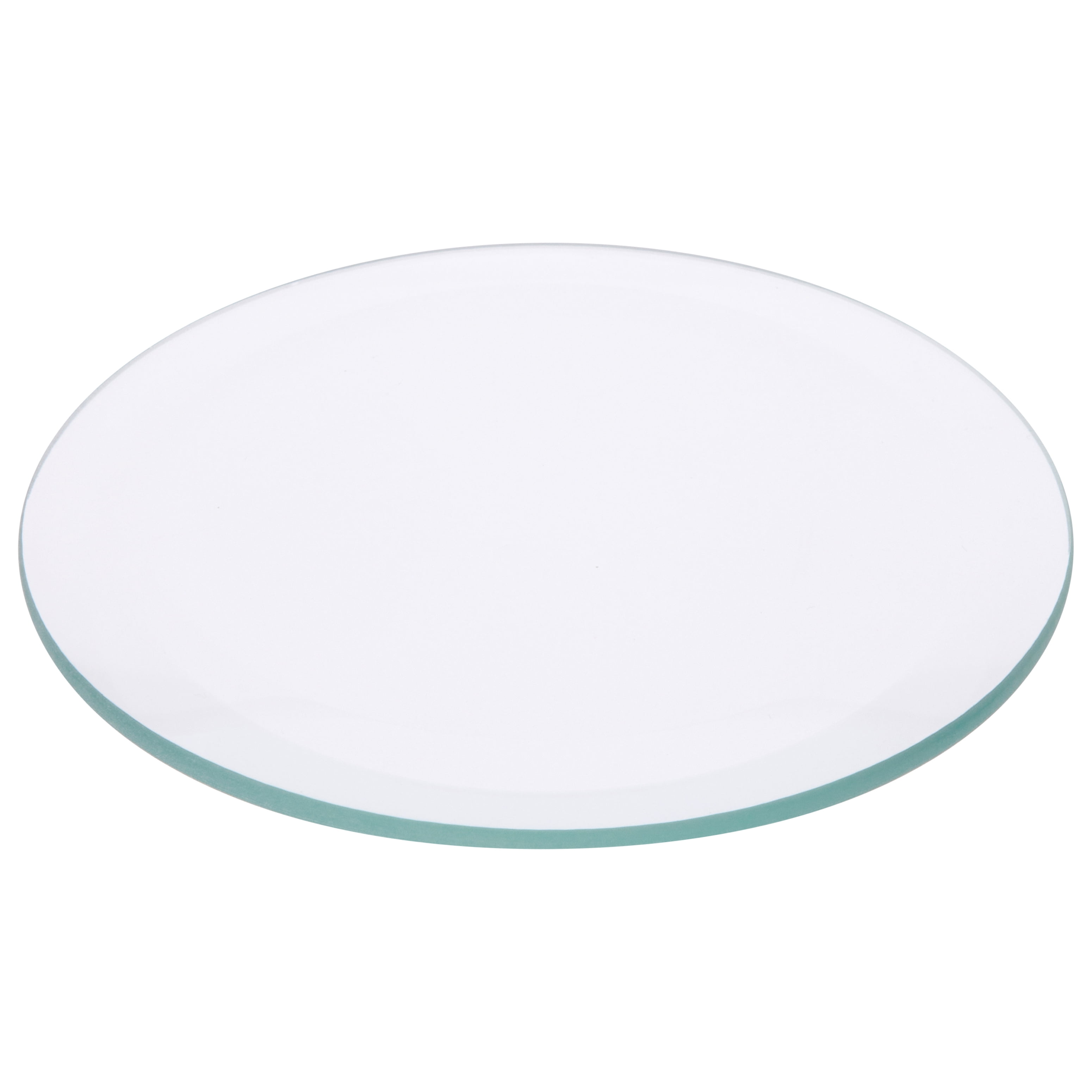 Plymor 4" Round, 5mm Thick Beveled Clear Glass Circle - Walmart.com