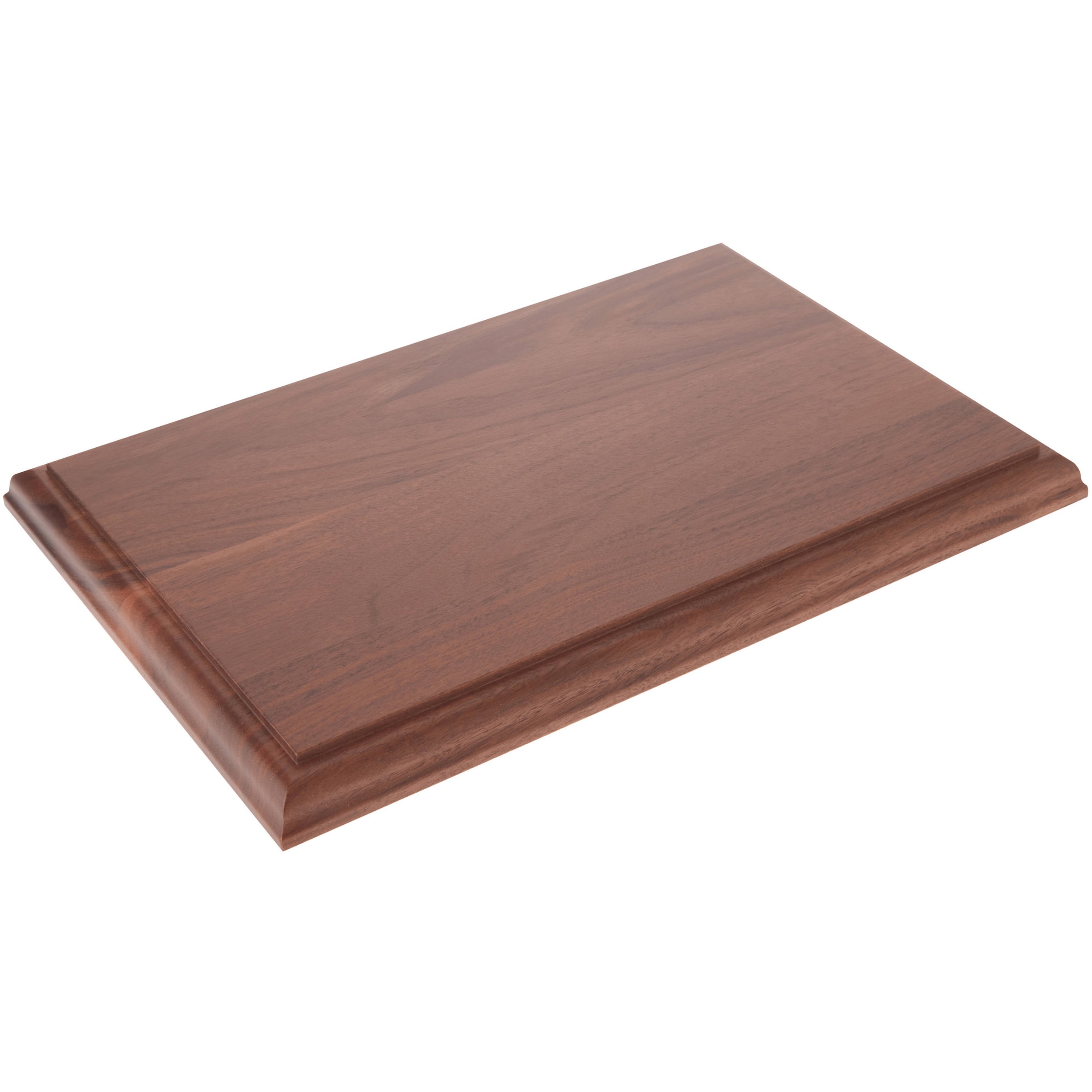 Plymor Solid Walnut Rectangular Wood Display Base with Ogee Edge, 11. ...