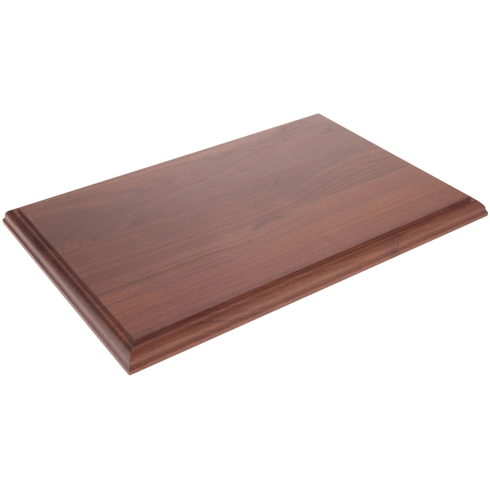 Plymor Solid Walnut Rectangular Wood Display Base with Ogee Edge, 14. ...