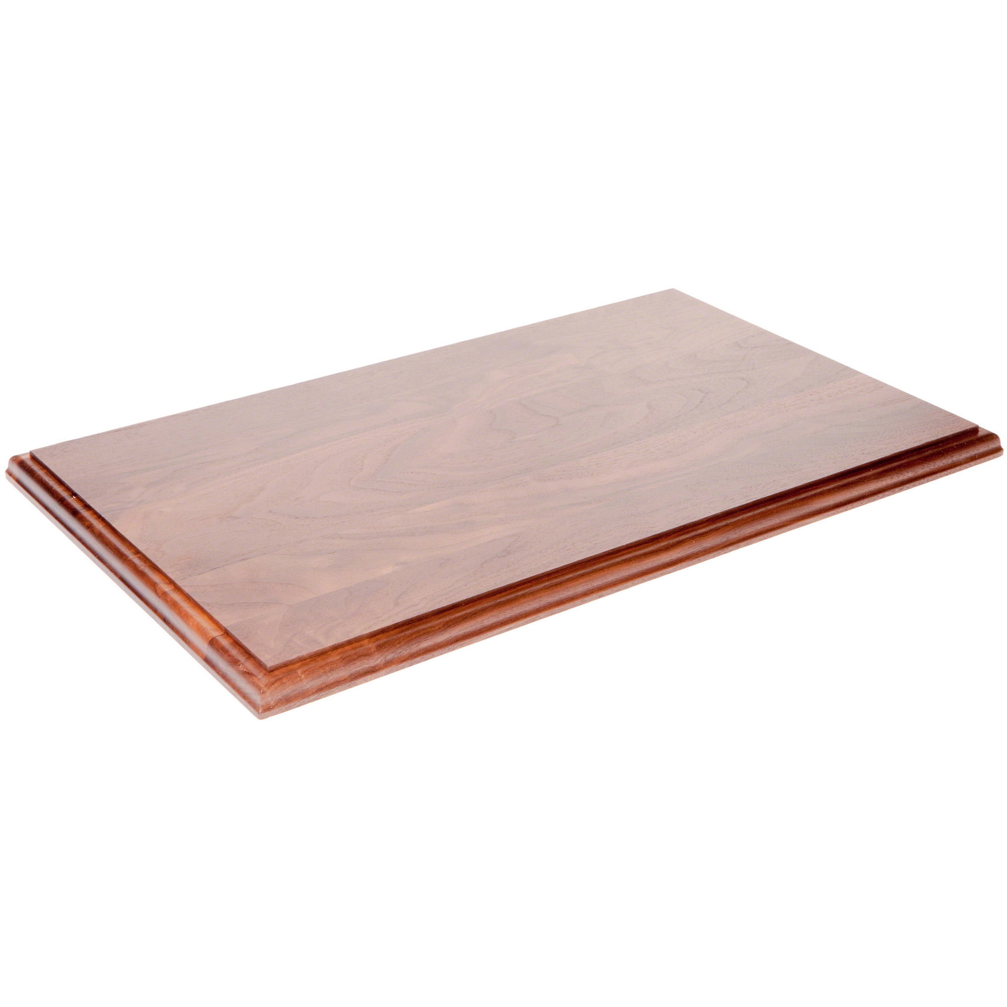 Plymor Solid Walnut Rectangular Wood Display Base with Ogee Edge, 20.75 ...