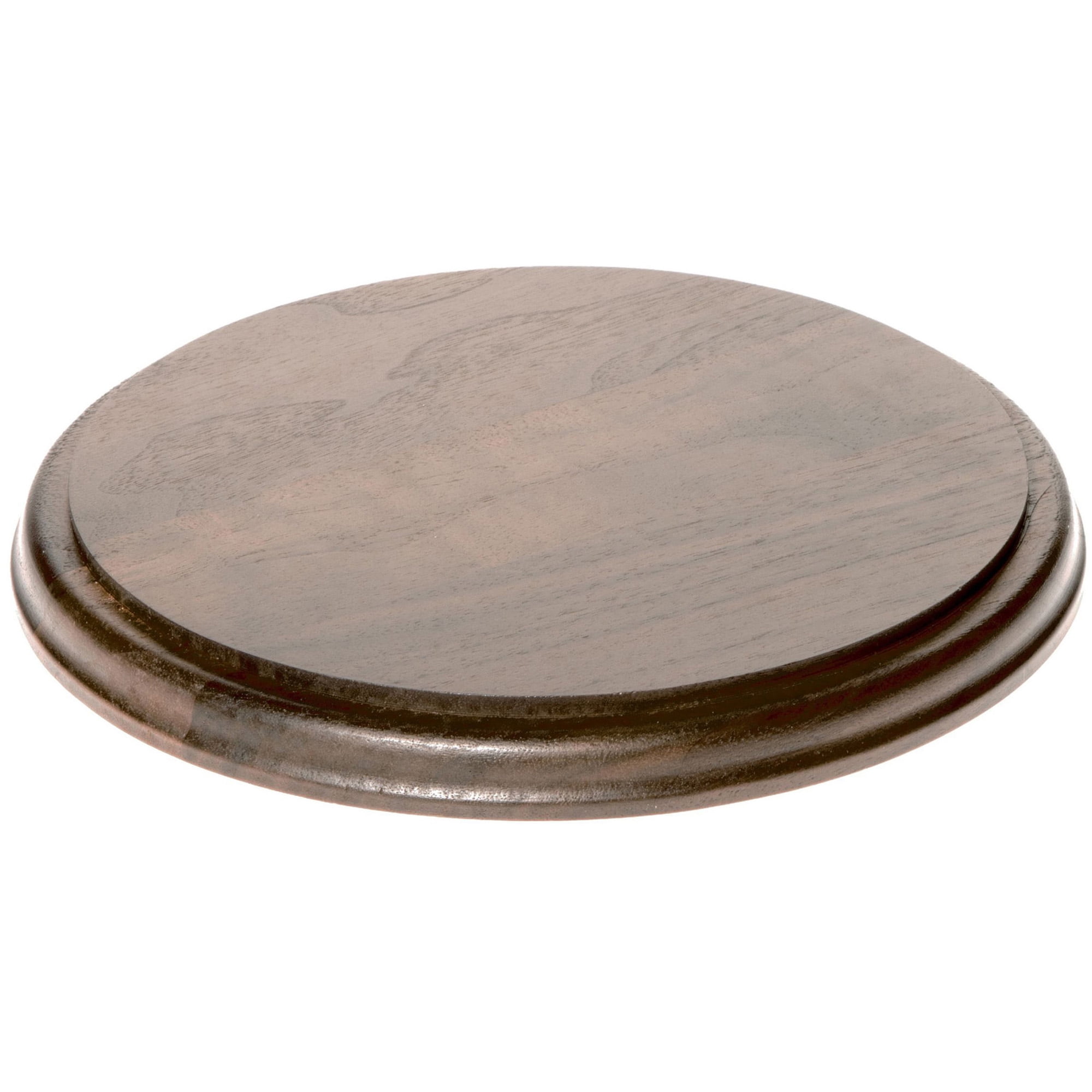 Plymor Solid Walnut Round Wood Display Base with Ogee Edge, 8.75" W x 8 ...