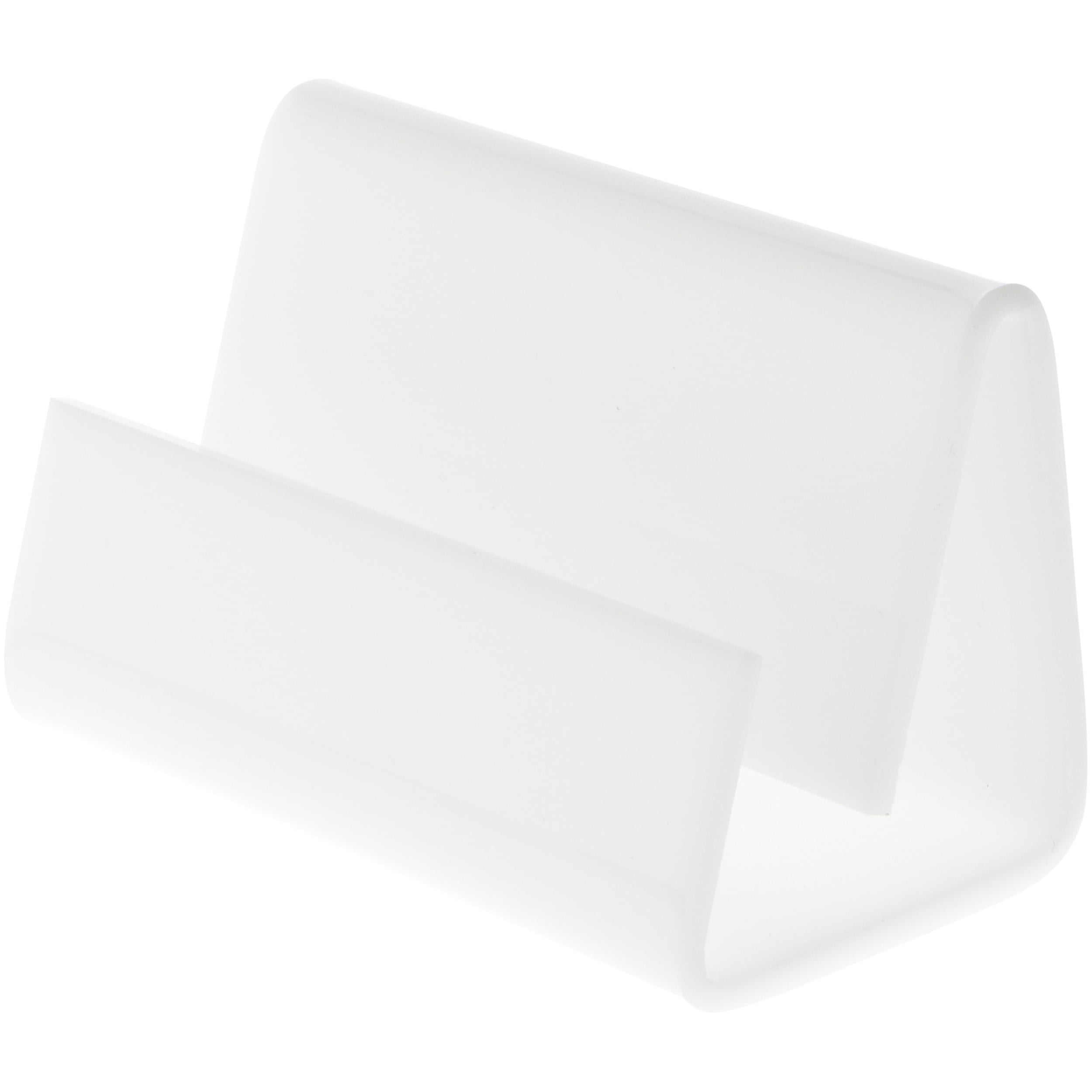Plymor White Acrylic Deluxe Business Card / Postcard Holder, 3.5" W x 2 ...