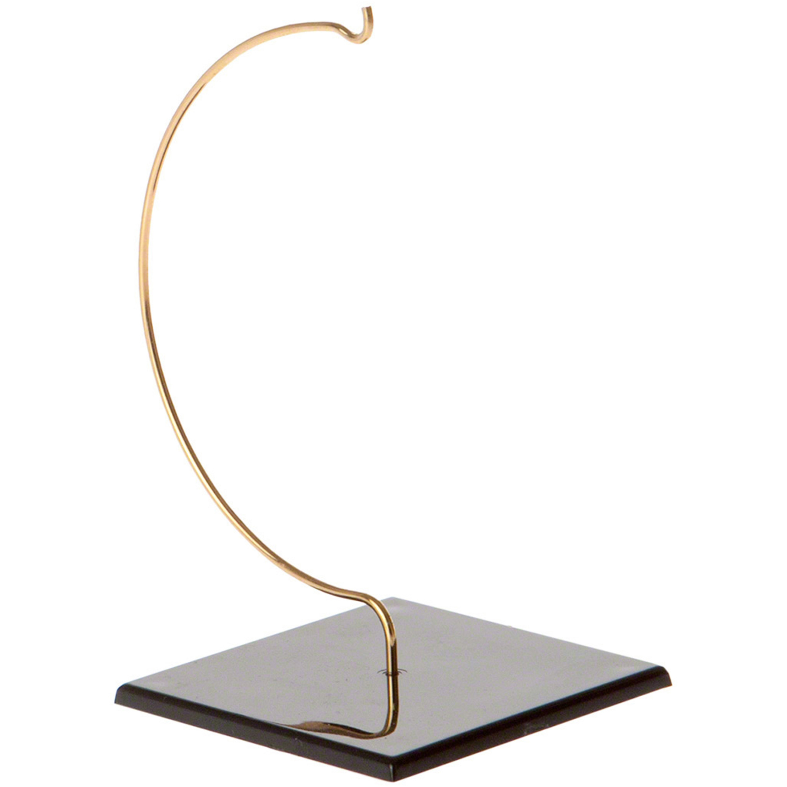Plymor Wire Ornament Hanger Display with 3.25" Black Acrylic Thin ...
