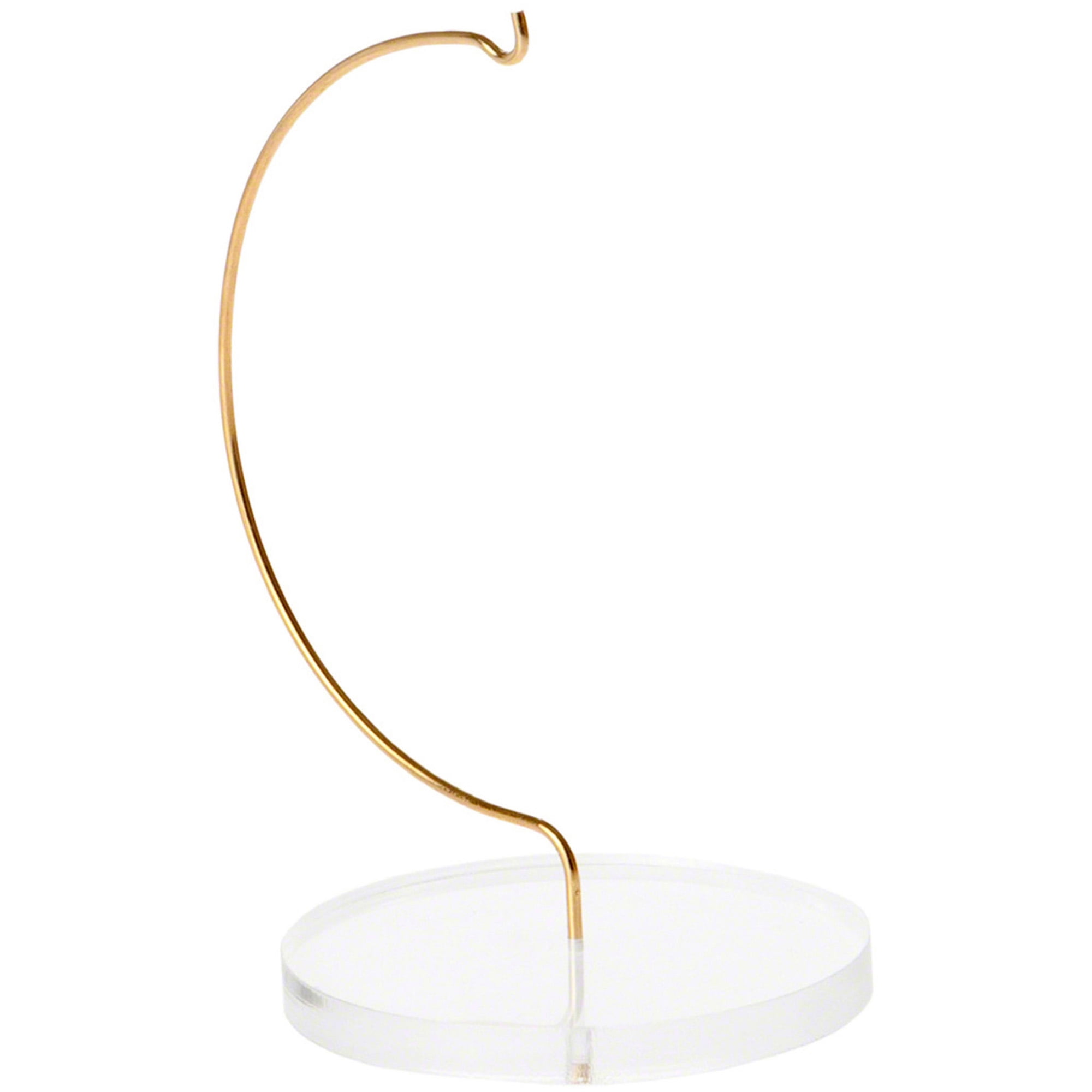 Plymor Wire Ornament Hanger Display with 3" Clear Acrylic Thick Round ...