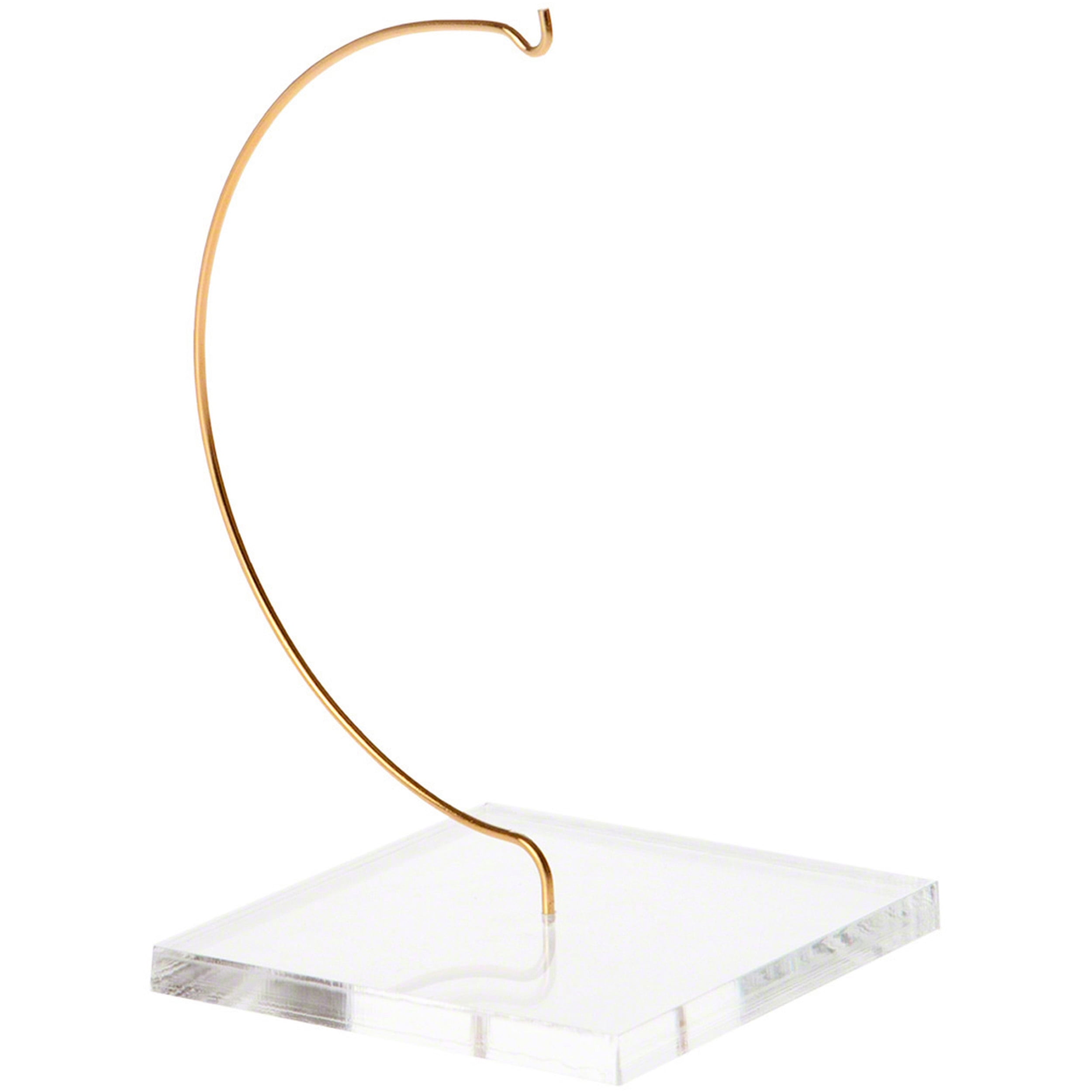 Plymor Wire Ornament Hanger Display with 4" Clear Acrylic Thick Square ...