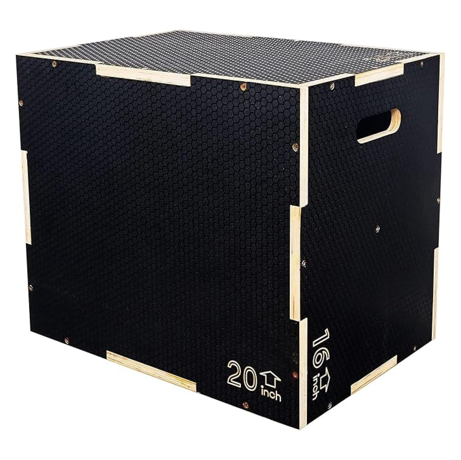 Plyo Box 3 in 1 Non-Slip Wooden Jump Box, Exercise Platform for Home ...