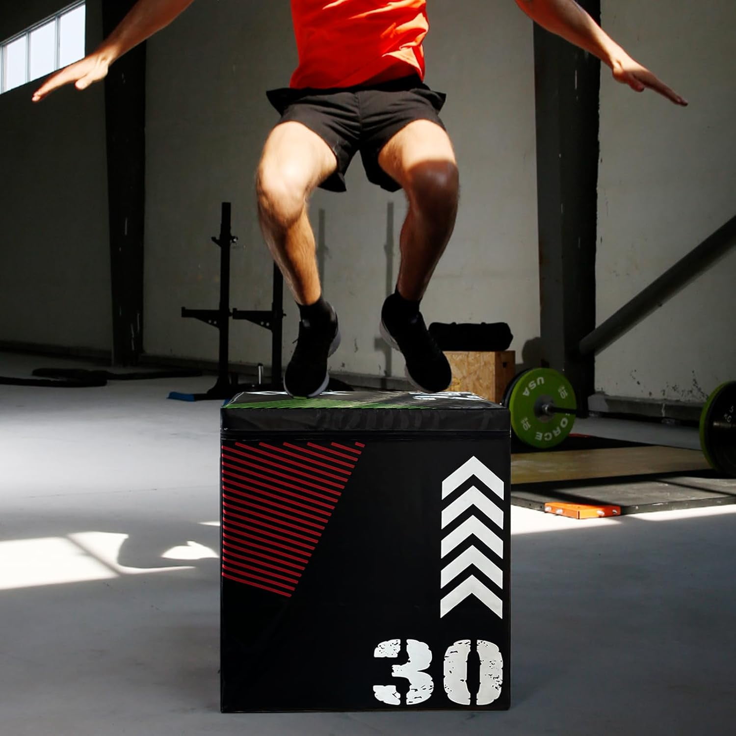Plyo Jumping Exercise Box, 3 in 1 Plyo Jumping Box for Exercise,Soft ...