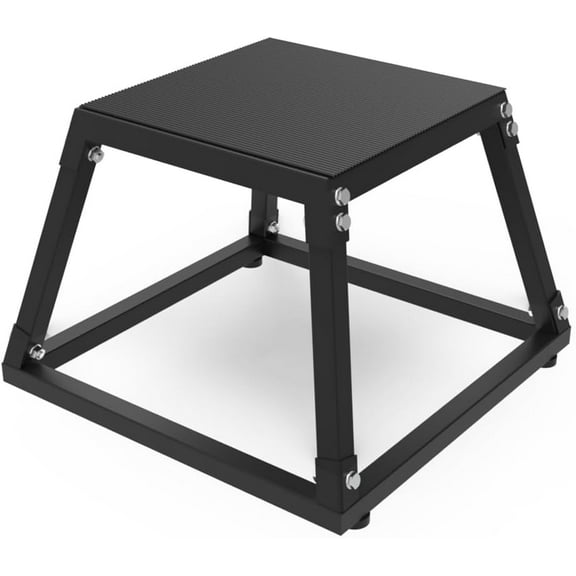 Titan Fitness Pro-Duty Steel 12" 18" 24" Plyometric Box Set, Anti-Slip ...