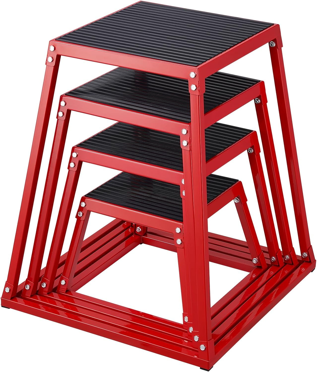 Plyometric Jump Box,12/18/24/30 Inch Plyo Box,Steel Plyometric Platform ...