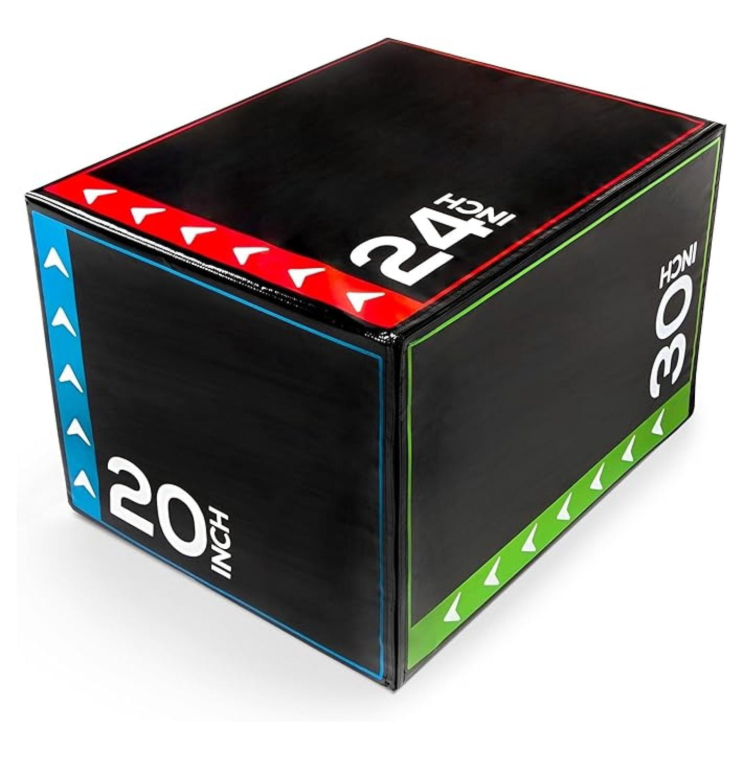 Plyometric Jump Box 3-in-1 - Foam Plyo Box for Home Gym - 20/24/30 Inch ...