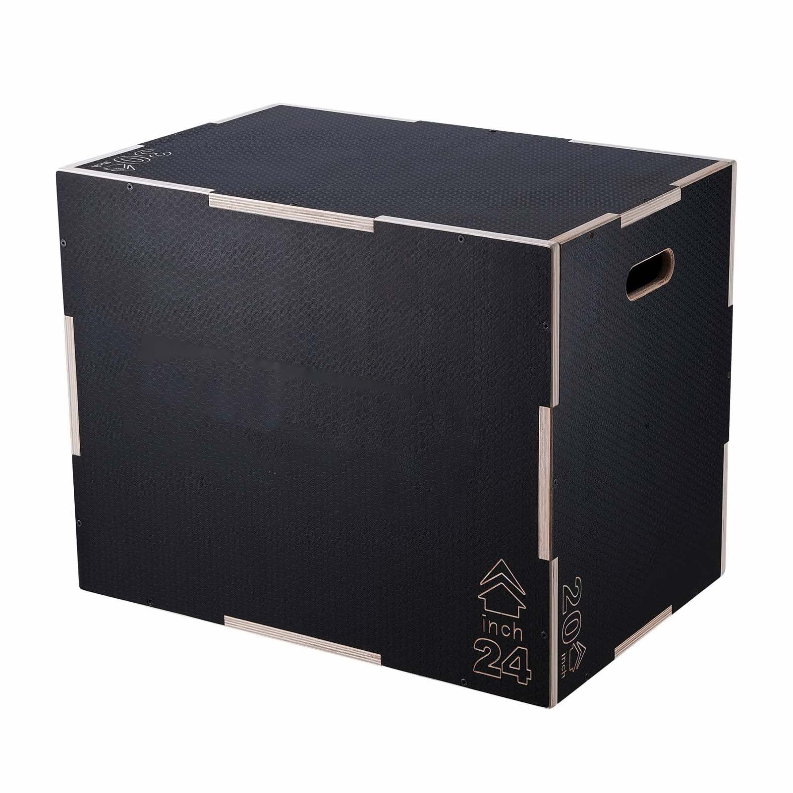Plyometric Jump Box 30/24/20 Inch, Wooden Plyo Box, Agility Box, Step ...
