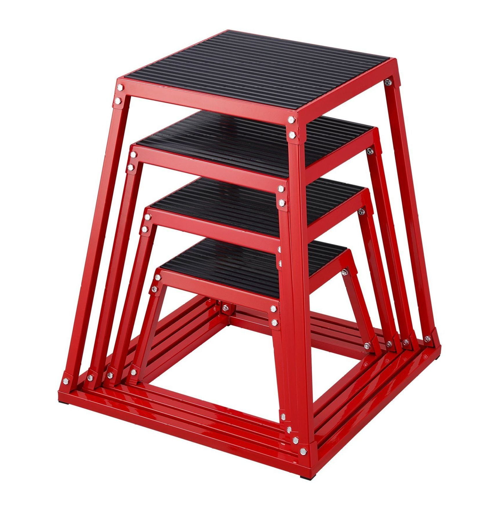 Plyometric Jump Boxes Set, 12/18/24/30 Inch Plyo Box, Fitness Agility ...