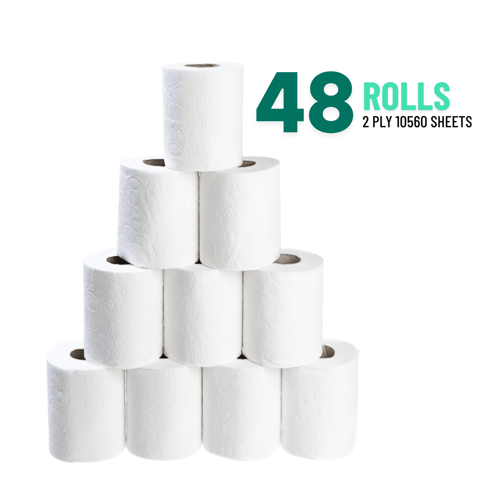 Plyra Premium tissue rolls Pack of 48 Rolls Clot free 220 Sheet per ...