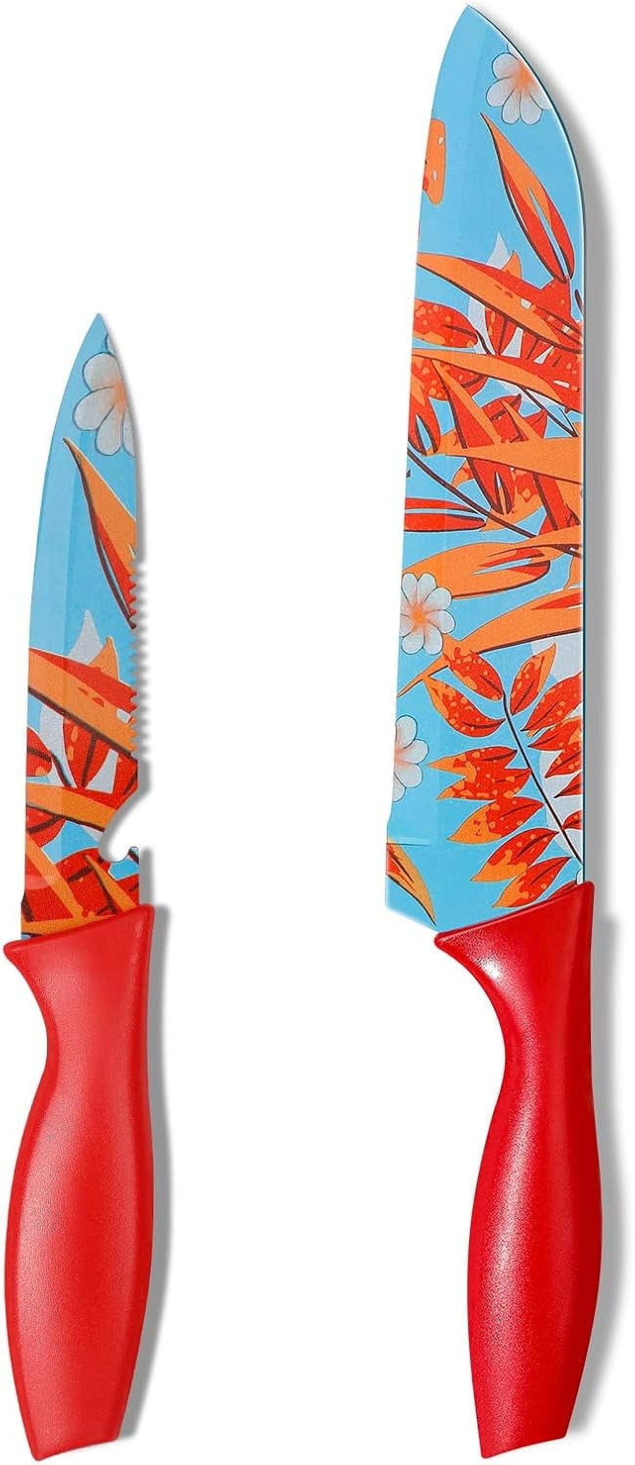 Plys Kitchen Knife Set - 2 Piece Leaf Coated Knife Set, Stainless Steel ...