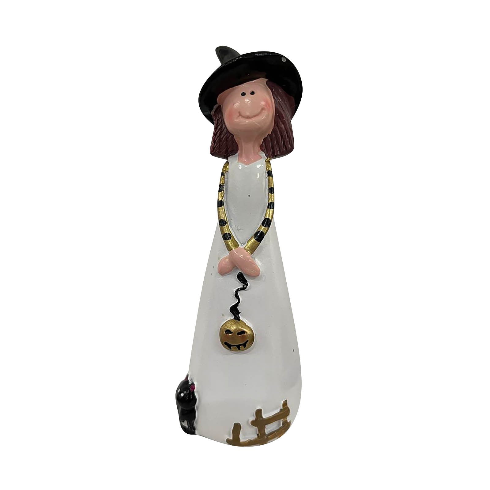 Plyzle Halloween Witch Figurines, Lovely Resin Crafts Witch Statue ...