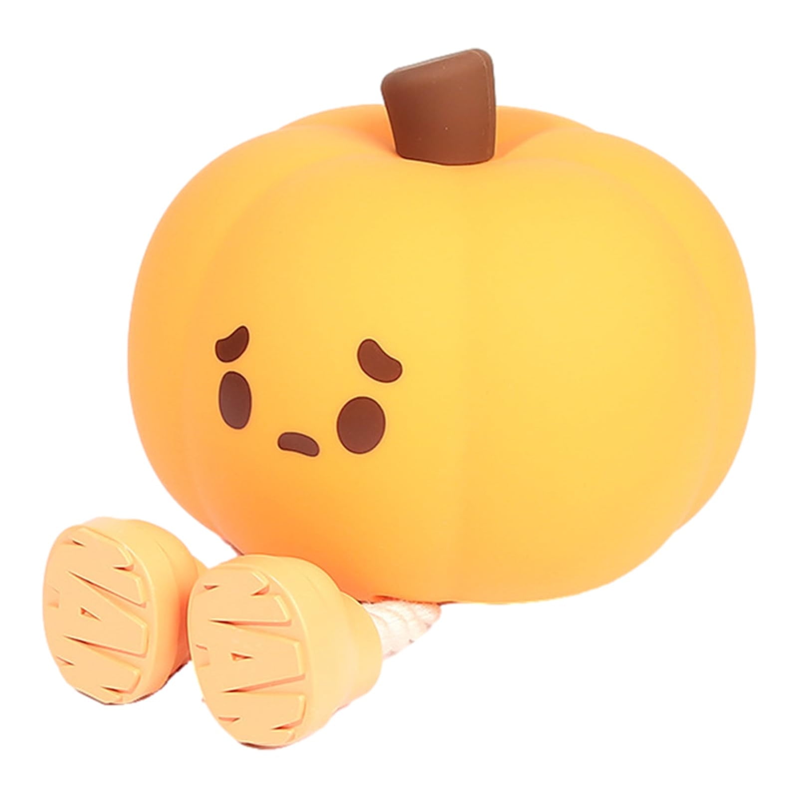 Plyzle So Cute Pumpkin Lamp - Halloween Battery Powered Silicone Night ...