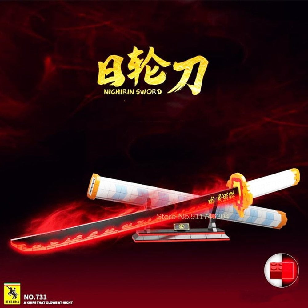 Custom MOC Same as Major Brands! Anime Demon Slayer Nichirin Sword ...