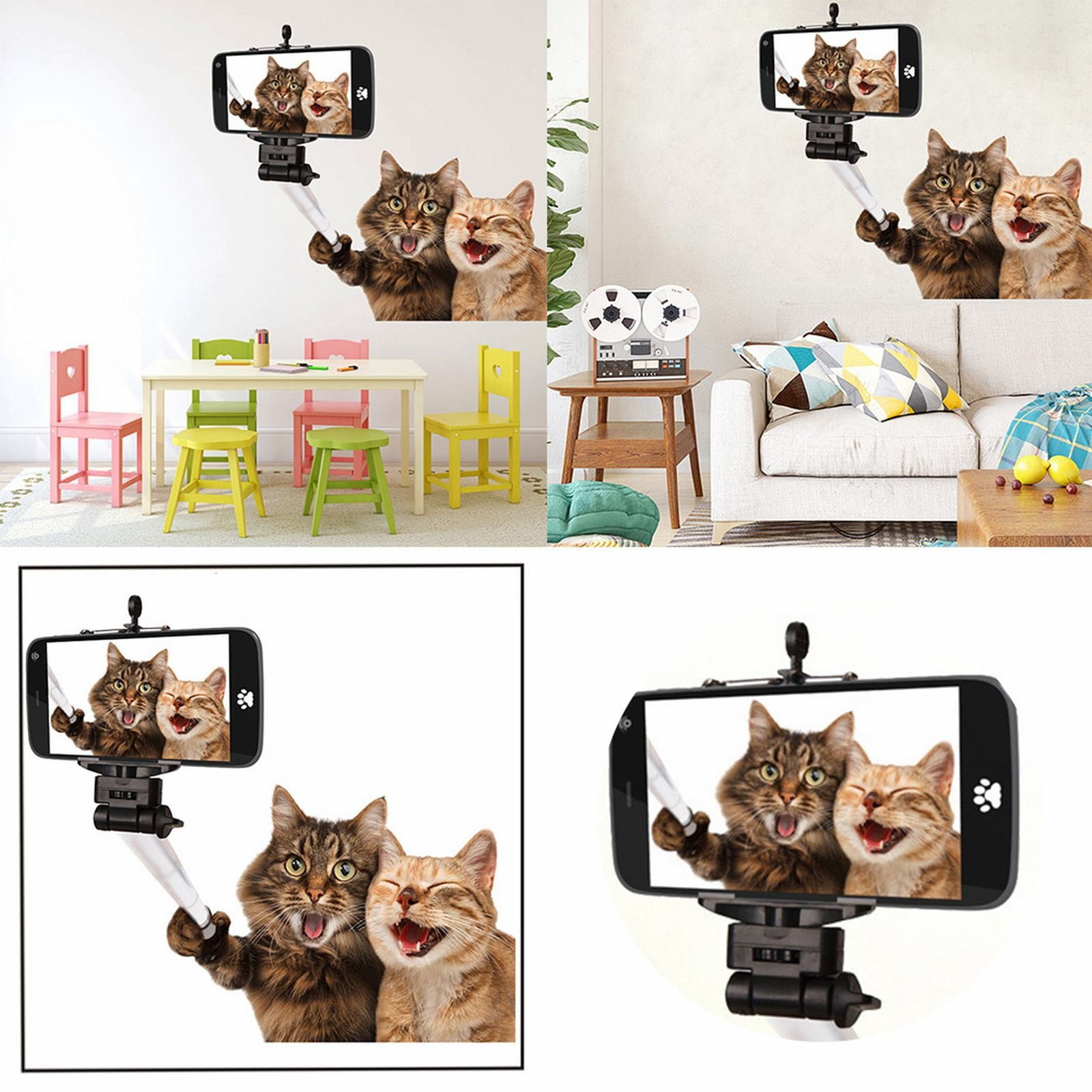 Pmars Clearance！3D Cat Stickers 3D Cute Funny Cat Decals Animal Vinyl ...