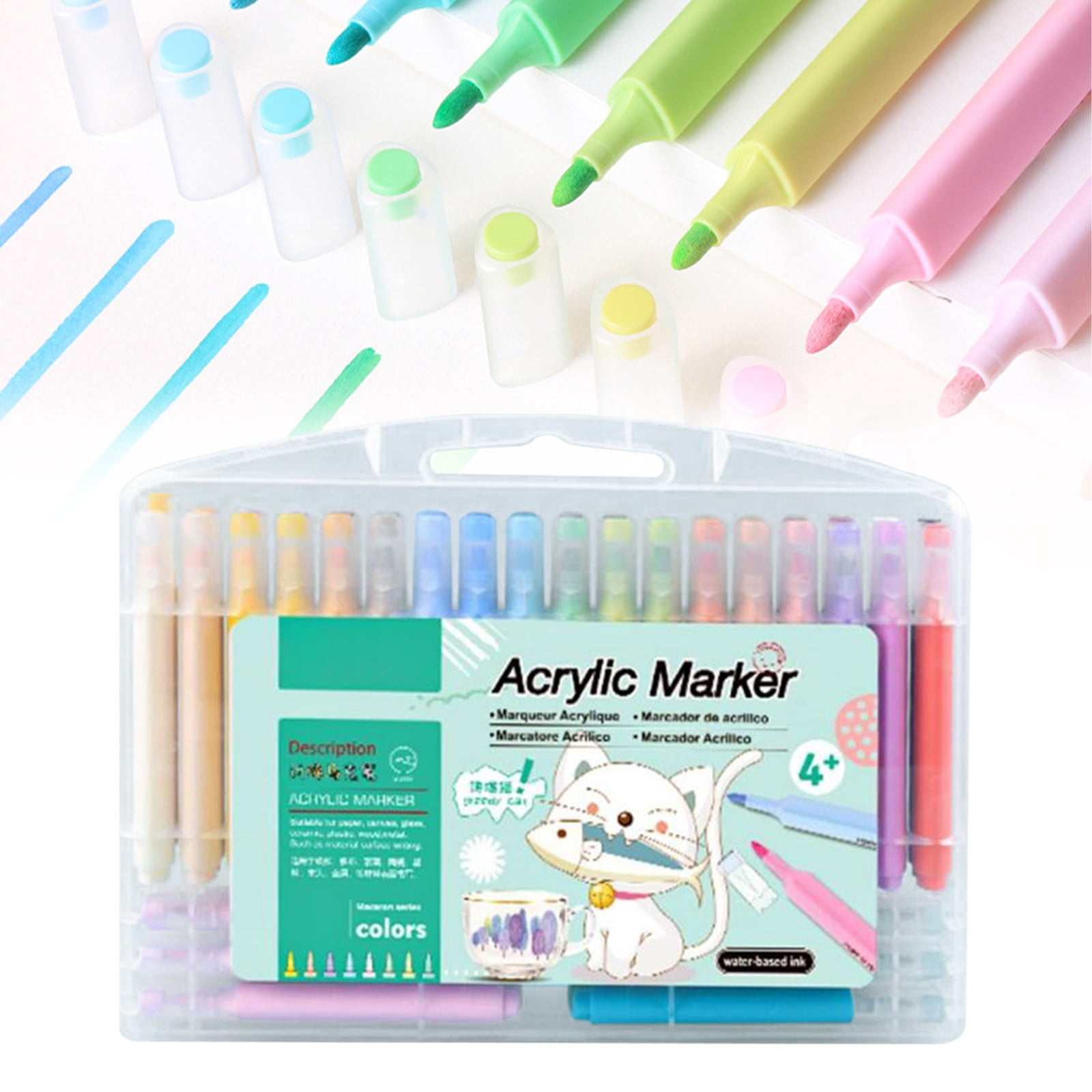 Pmars Clearance！ Acrylic Marker Watercolor Impermeable Children'S ...
