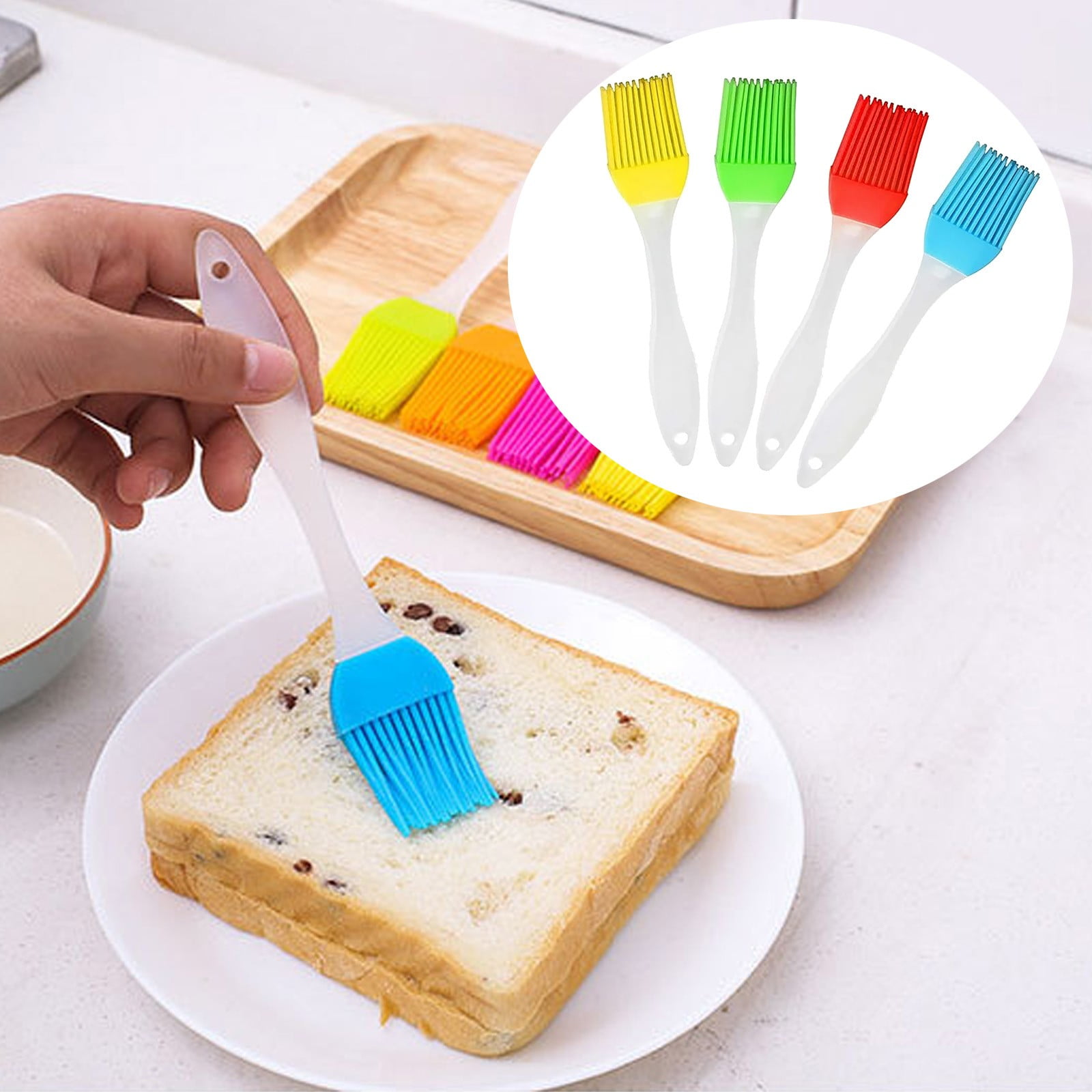 Pmars Silicone Baking Bakeware Bread Cook Brushes Oil Bbq Basting Brush ...