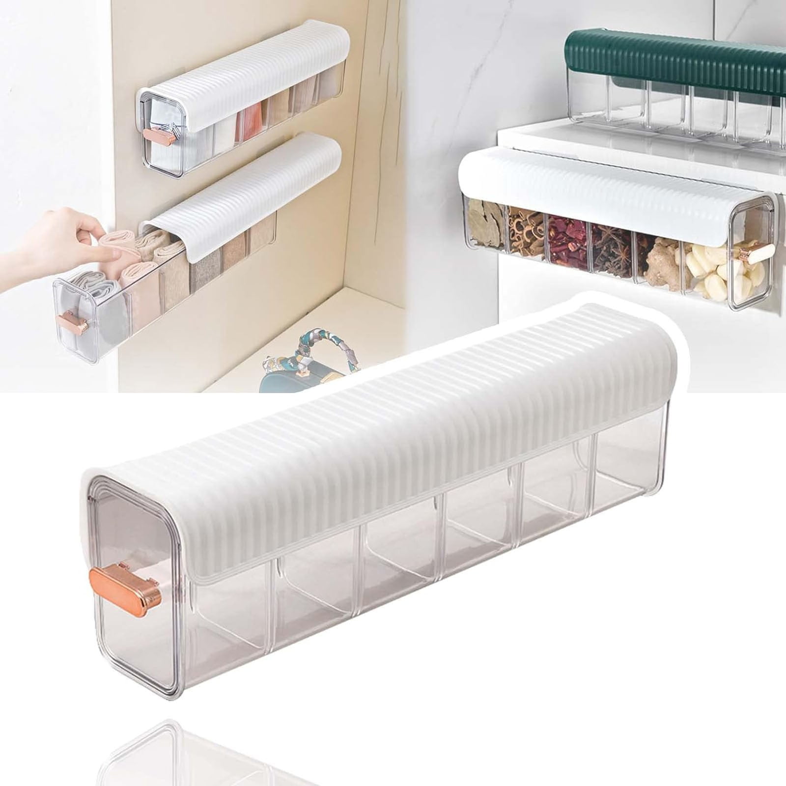 Pmars Storage Case Underwear Storage Box Wall Mounted Sock Organizer ...
