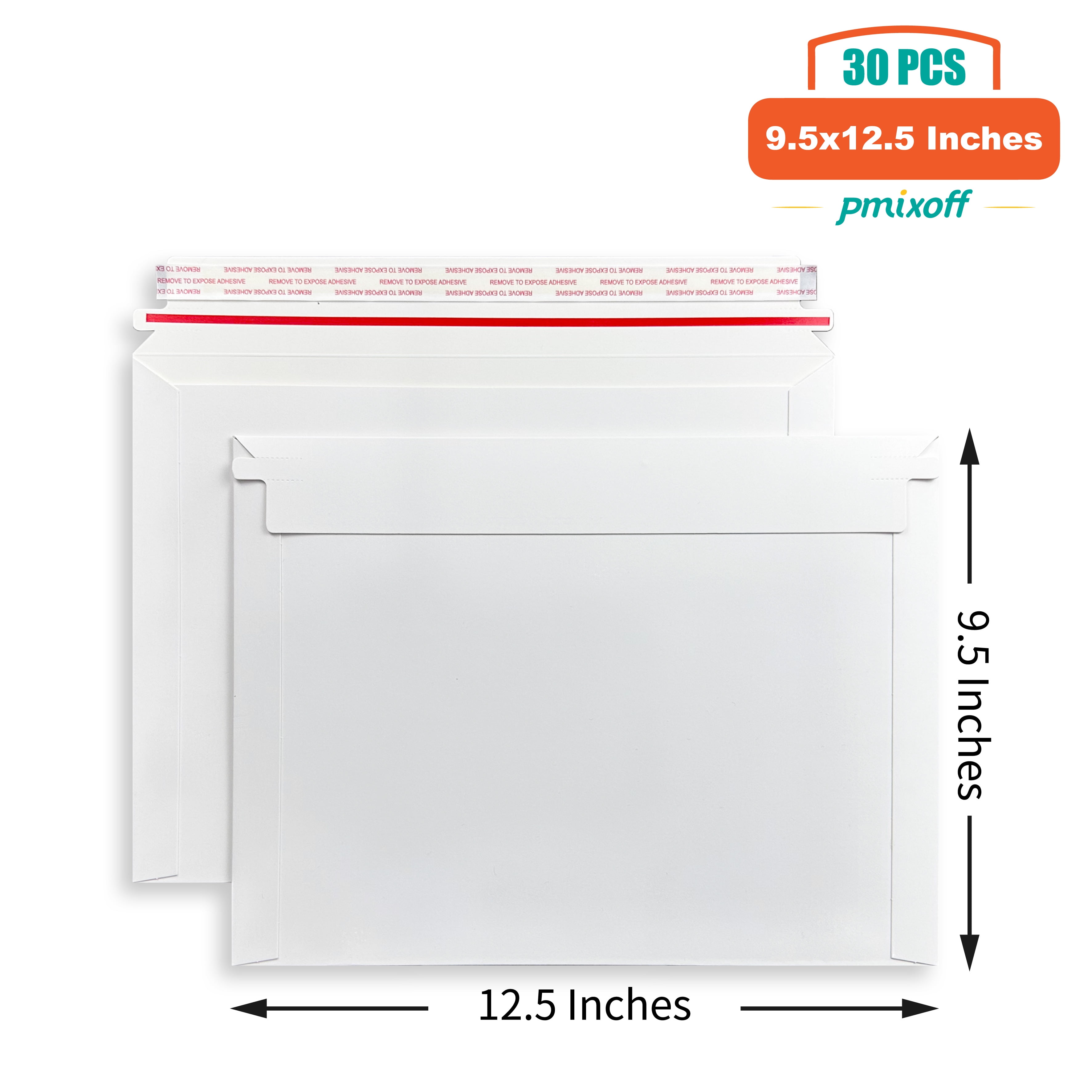 Pmixoff 30 Pack Rigid Mailers 9.5 x 12.5 inches Self Seal Flat ...