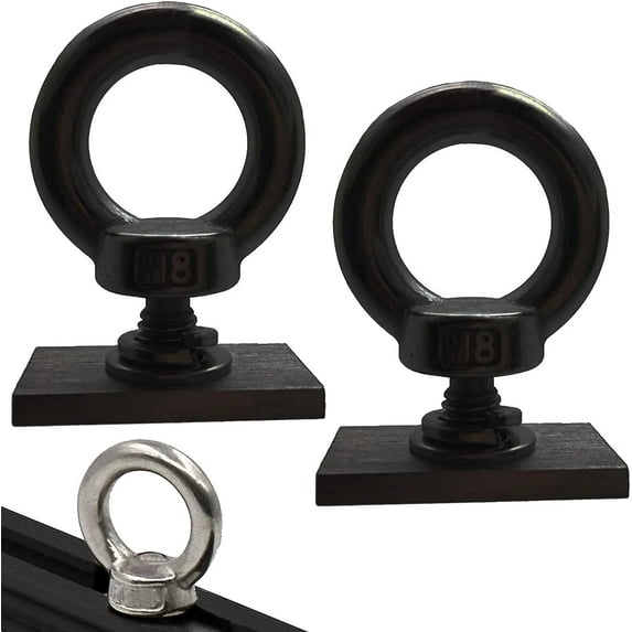 Pmsanzay 2 Pack M8 Heavy-Duty Full Stainless Steel Eye Bolt Eyelet ...