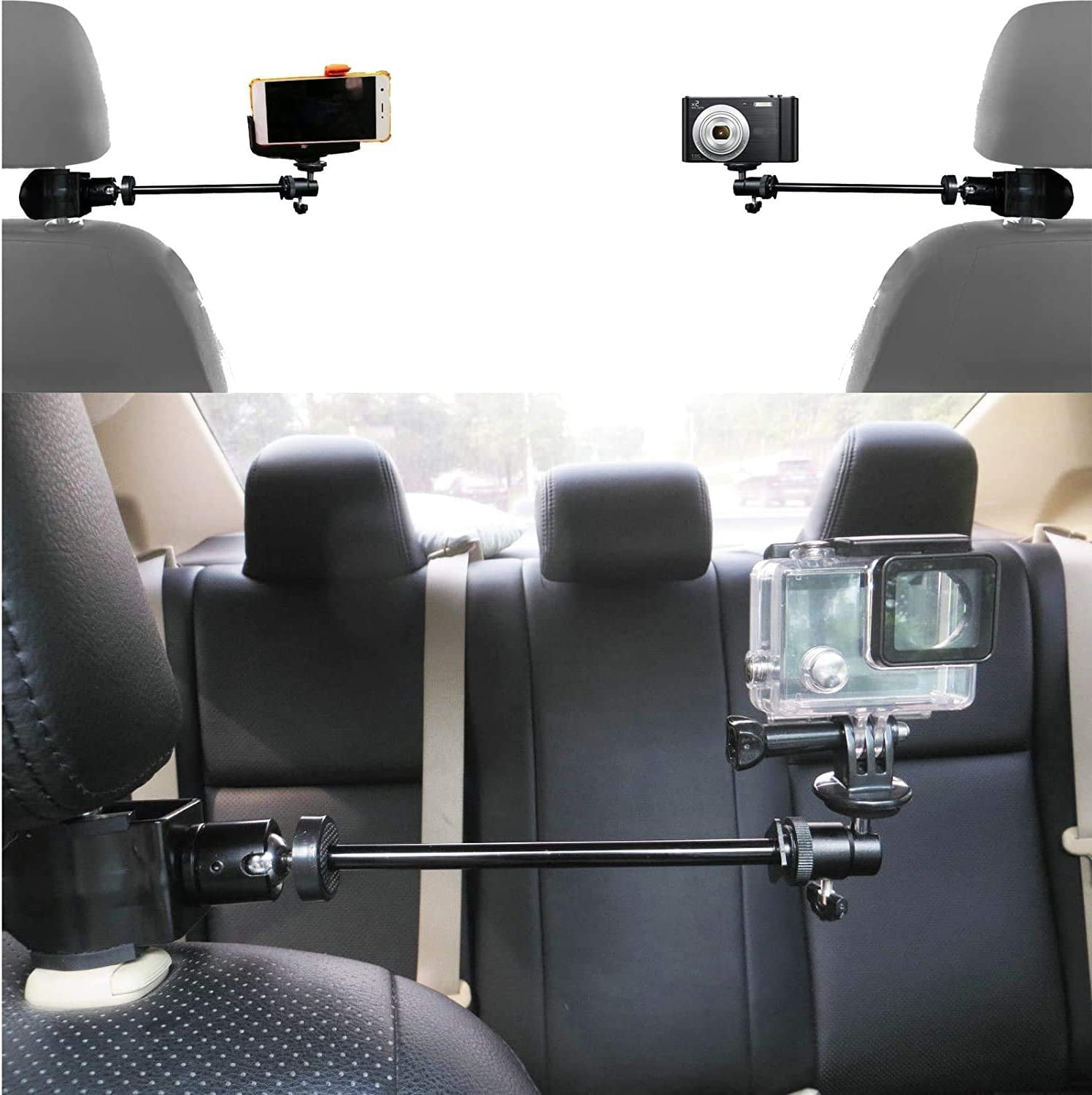 Pmsanzay 3in1 Adjustable Heavy Duty Universal Action Camera Desk Pole ...
