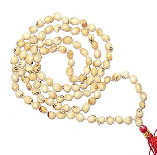 Pmw Rare White Gunja Mala For Lakshmi Mahakali Saraswati Pooja White ...